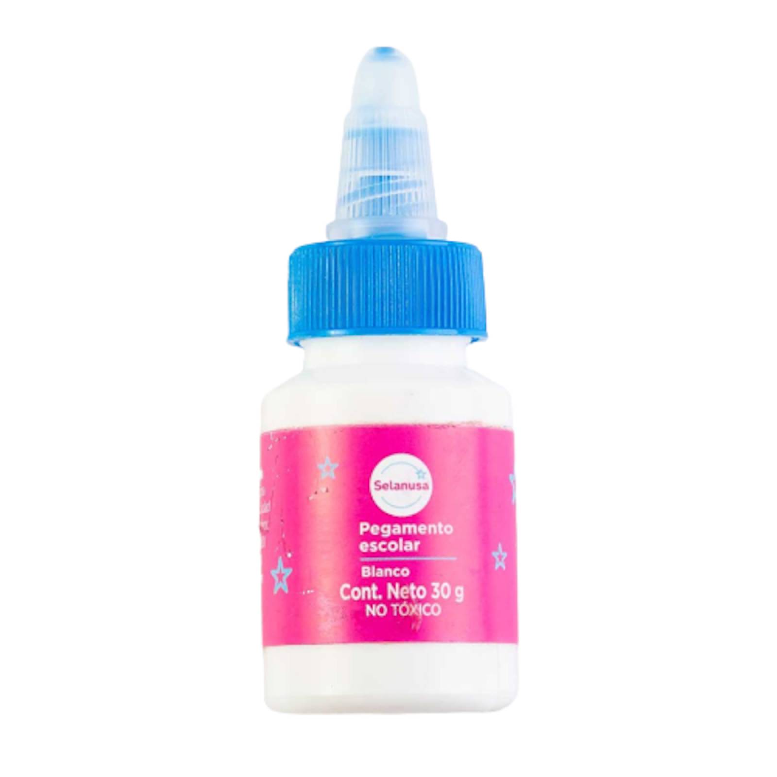 Pegamento Escolar Blanco Liquido 30 Gramos Selanusa