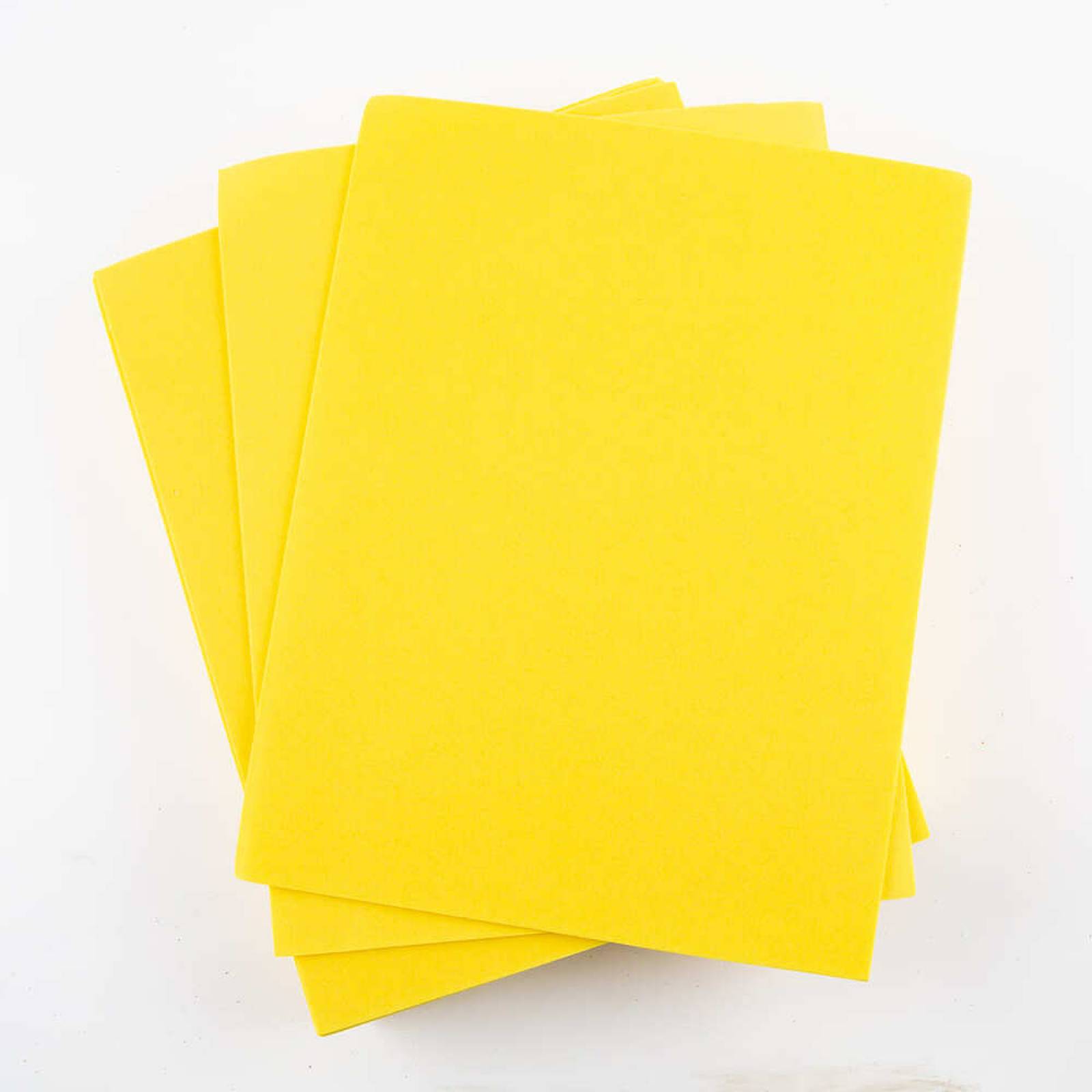 Foamy Tamaño Carta Liso 24 Pzas Amarillo Mango Manualidad Selanusa