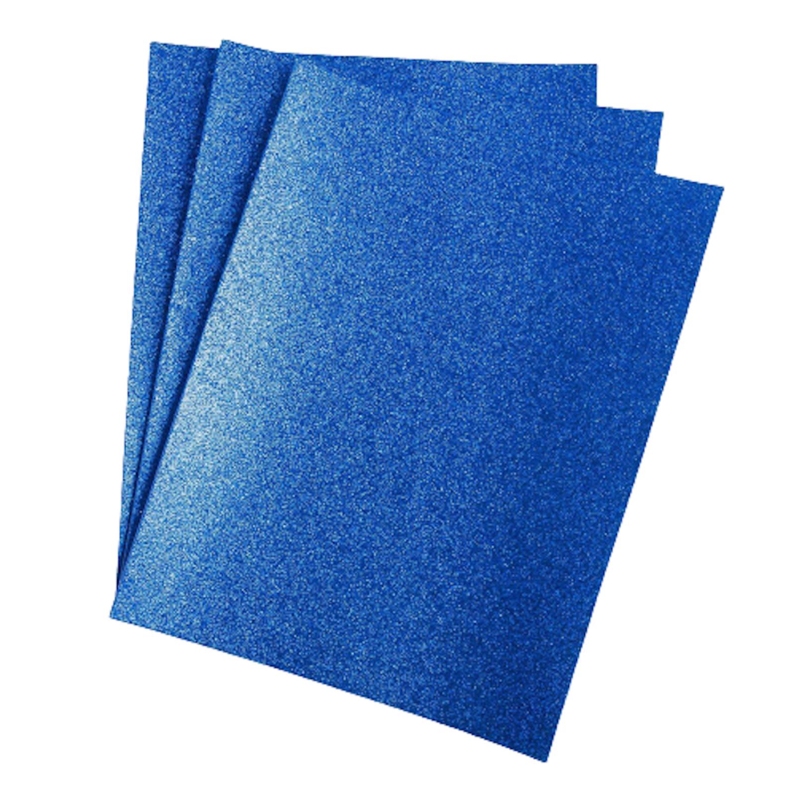 Foamy Carta Adhesivo Diamantina Azul Rey Selanusa