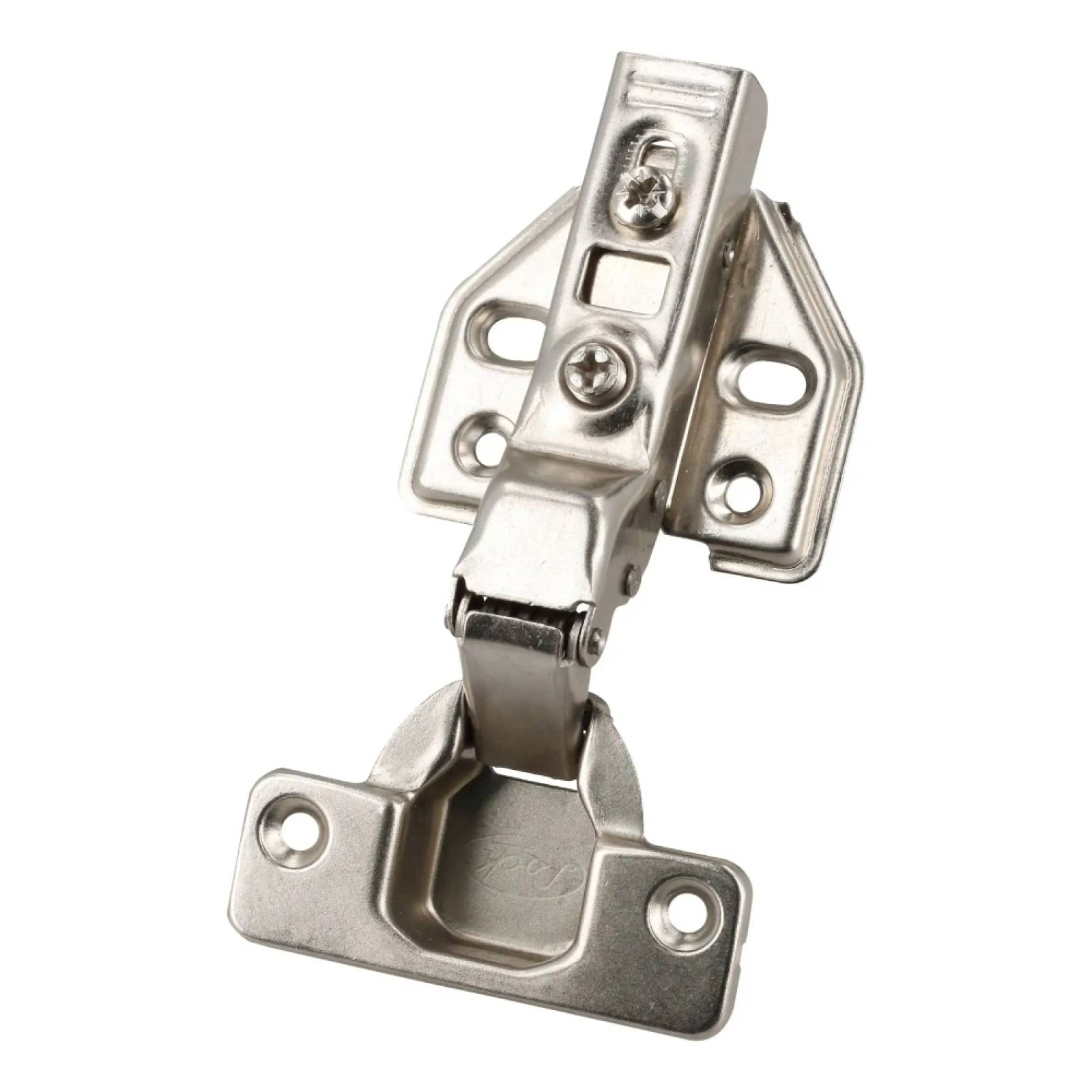 Bisagra Curva Bidimensional 35mm Cierre Suave Acero Lock