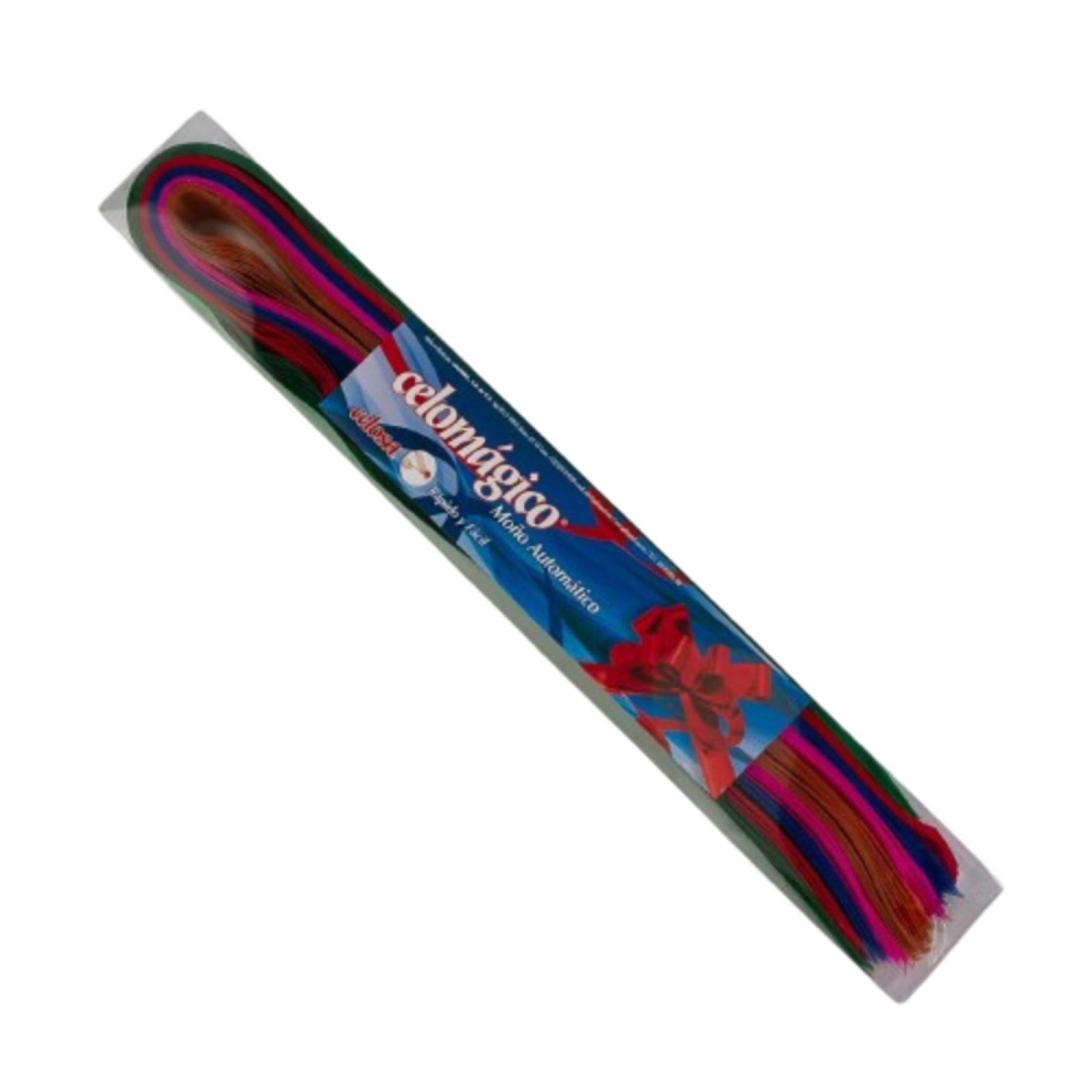 50 Pzas Celomagico Moño Liso Gigante Surtido Oscuro Celosa