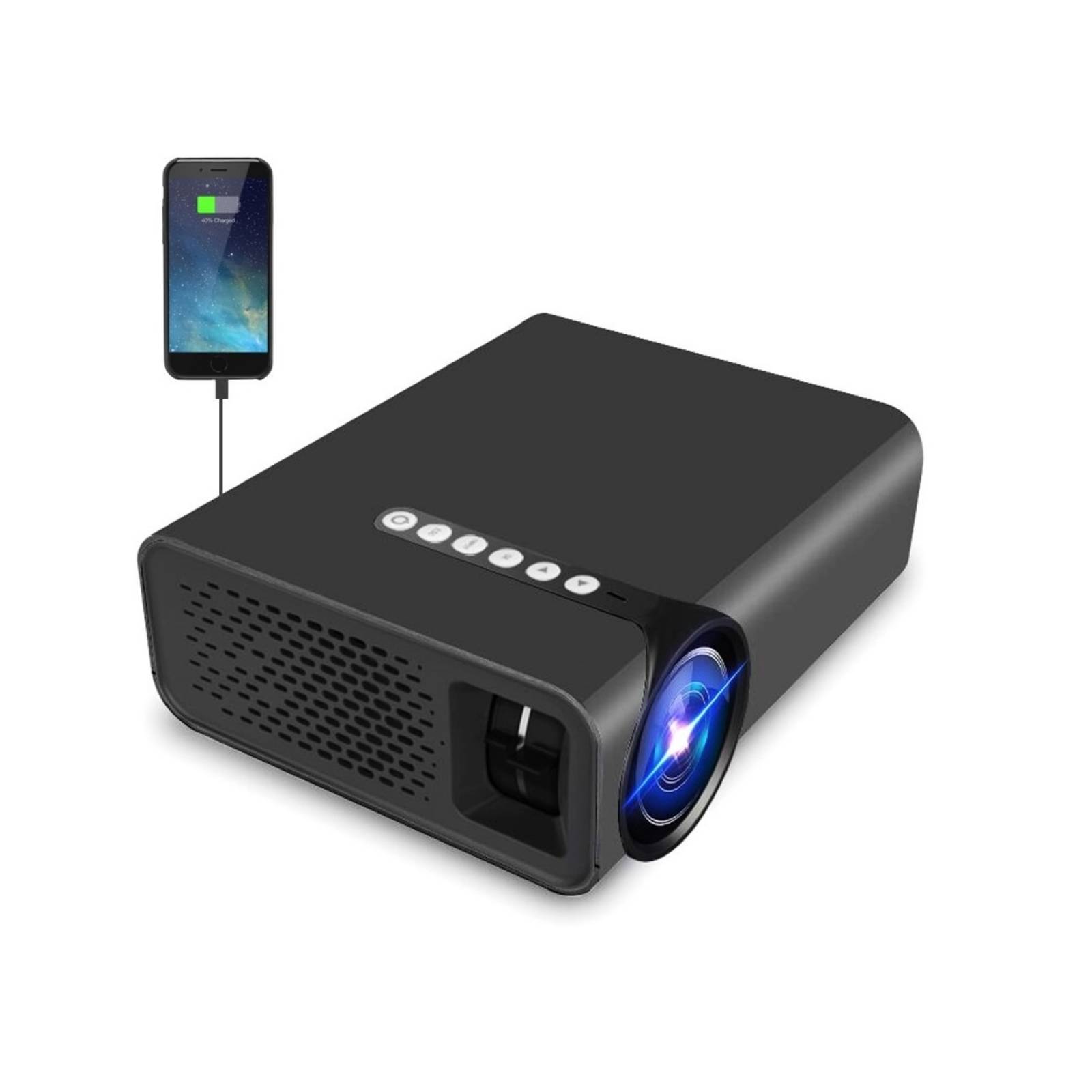 Proyector Led 2200 Lumens Miraplug Espejo Iphone Android Msi