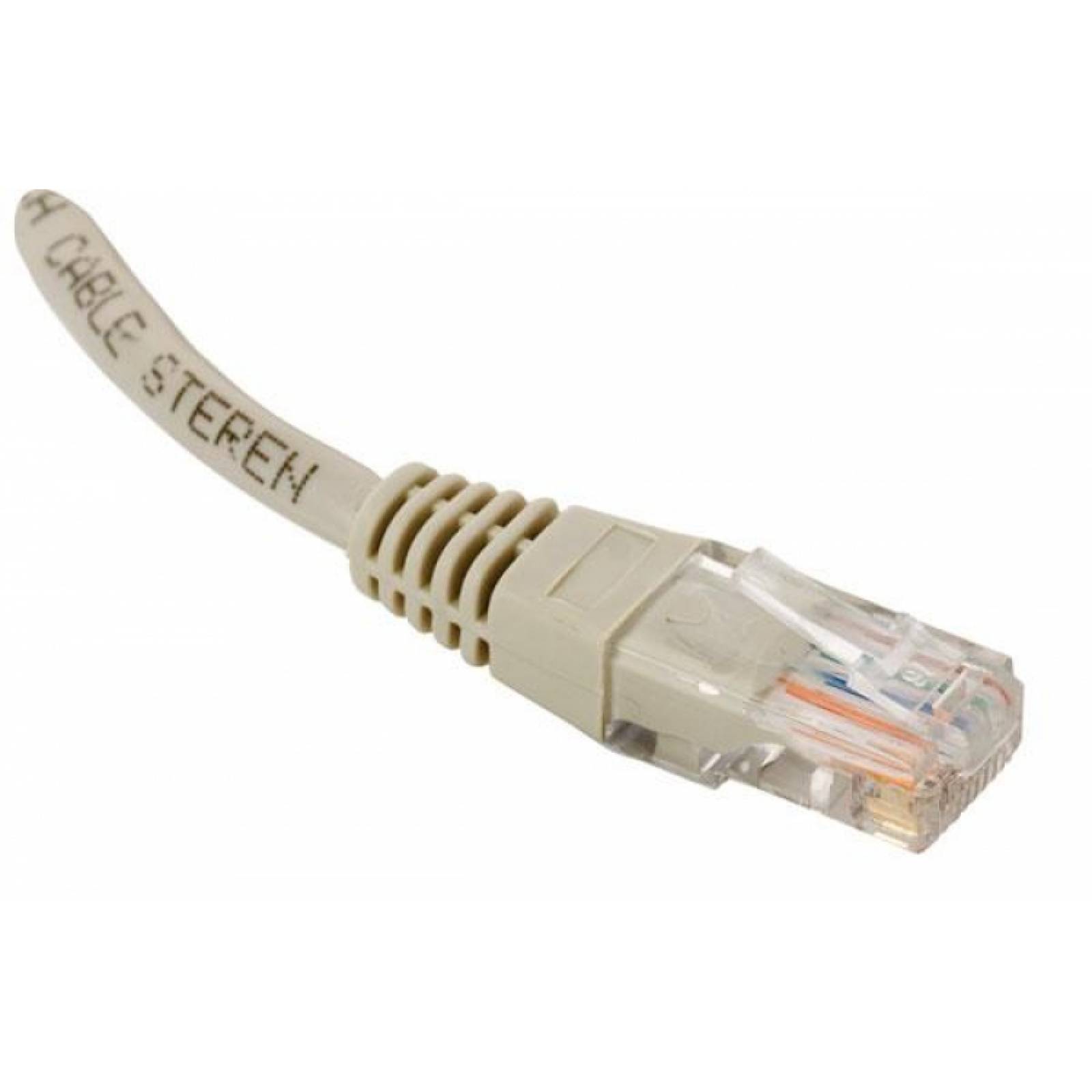 Cable cruzado (crossover) de red UTP CAT 5 de 2.1 m, gris