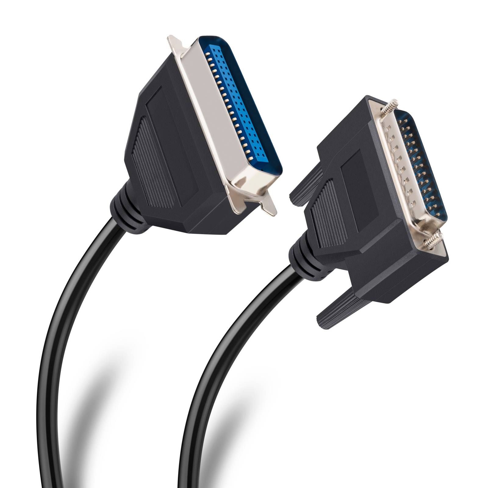 Cable de plug DB25 a plug paralelo (Centronics) de 36 pines, de 1,8m