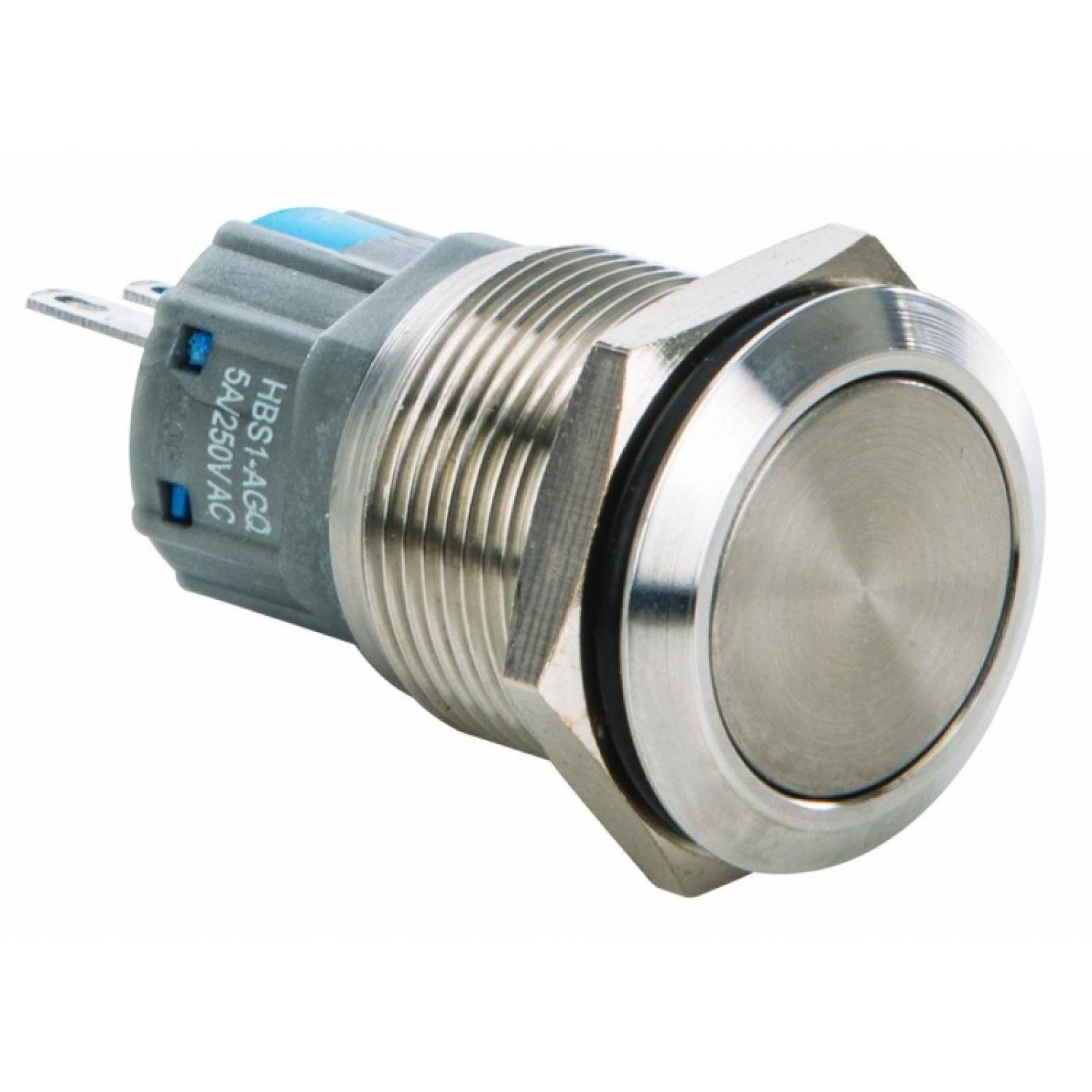 Switch de push, con botón redondo metálico, normalmente abierto o ...