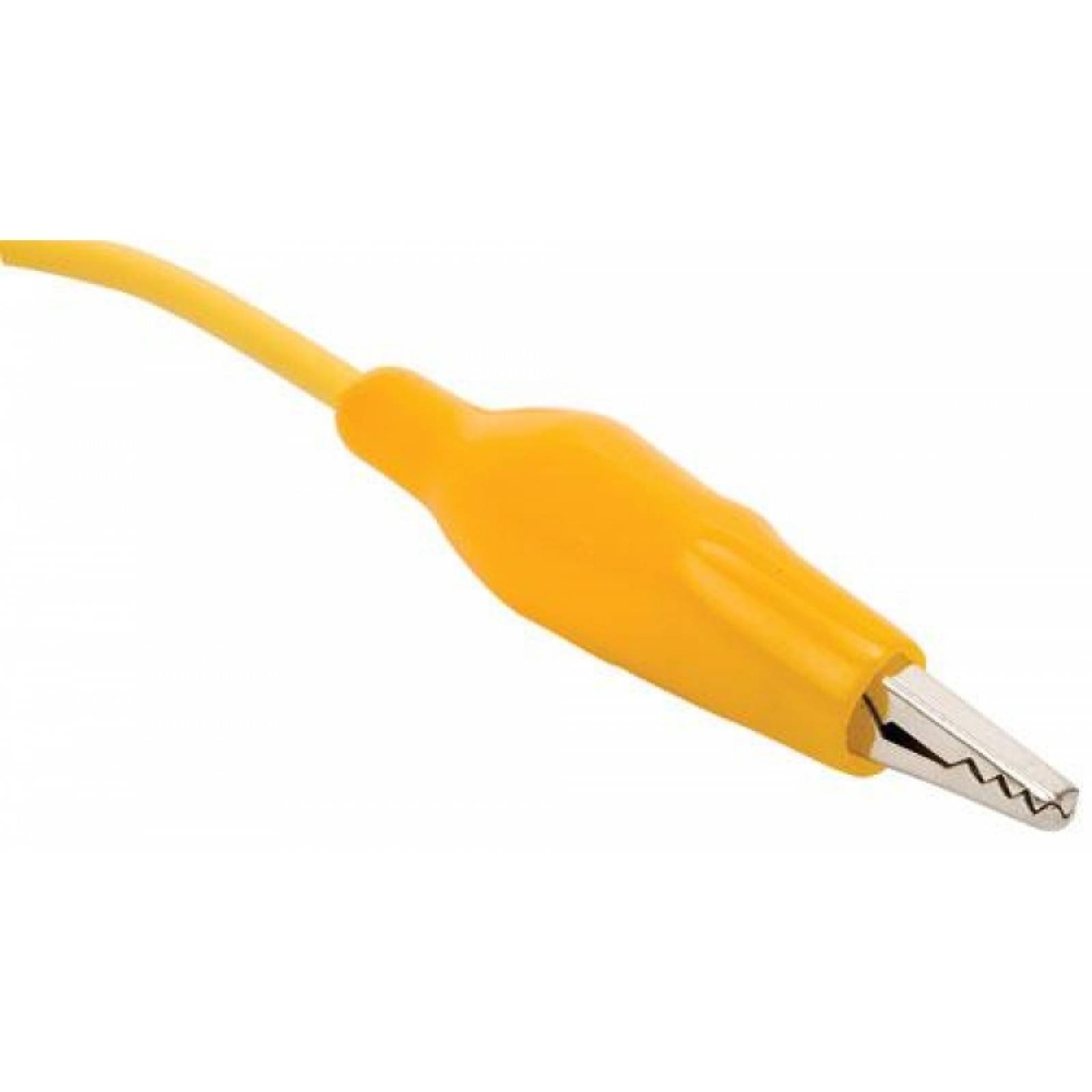 Juego de 10 cables de 26 cm con caimanes chicos