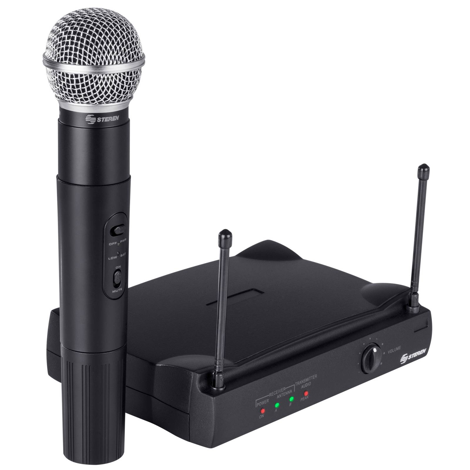 Micrófono profesional inalámbrico UHF, con squelch