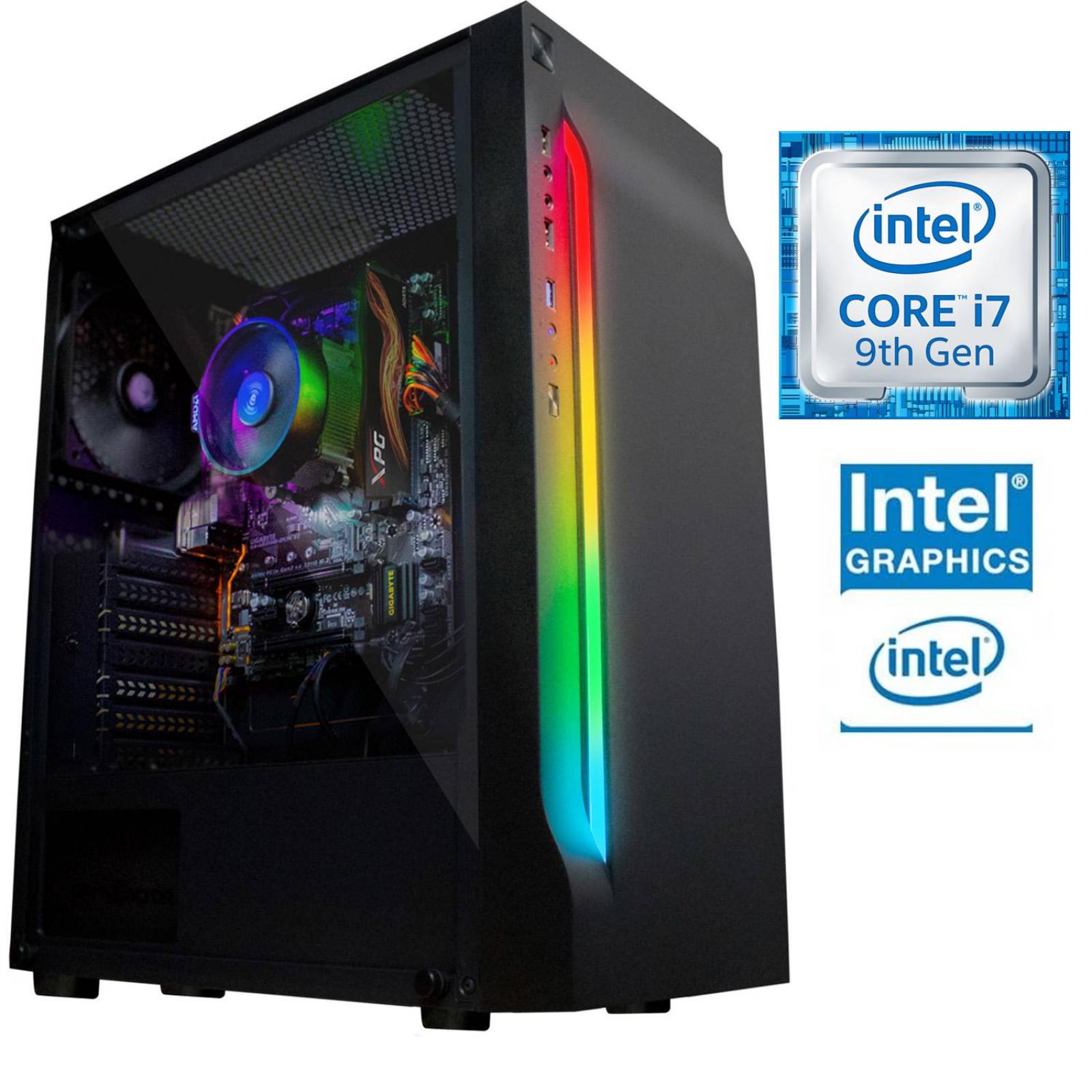 Pc Gamer Xtreme Intel Core I7 9700 Ram 8gb Disco 1Tb Graficos HD 630