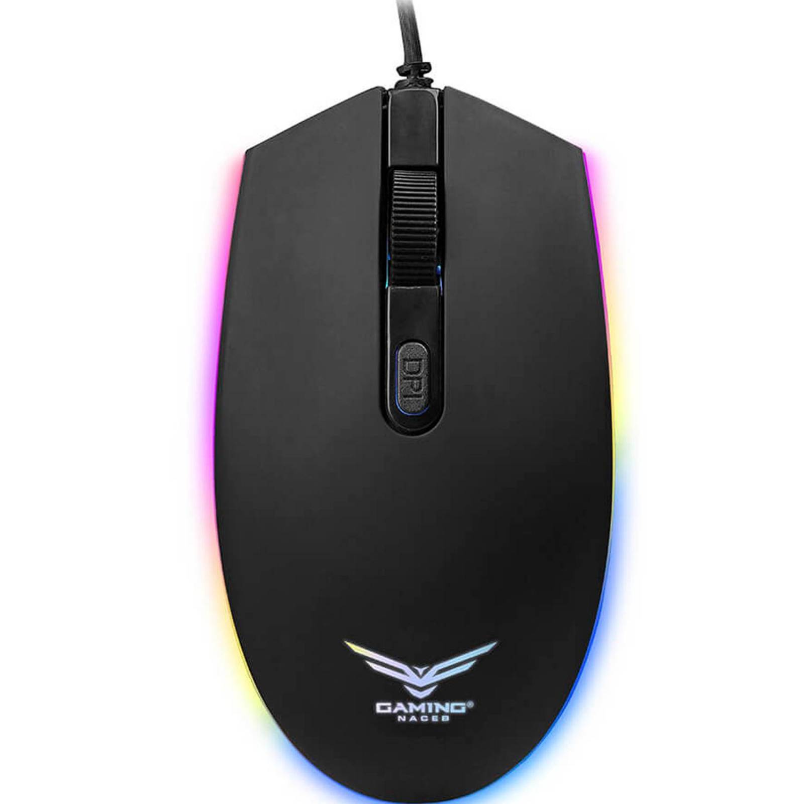 Mouse Gamer NACEB CROSSFIRE USB 1200DPI RGB Negro NA-0936