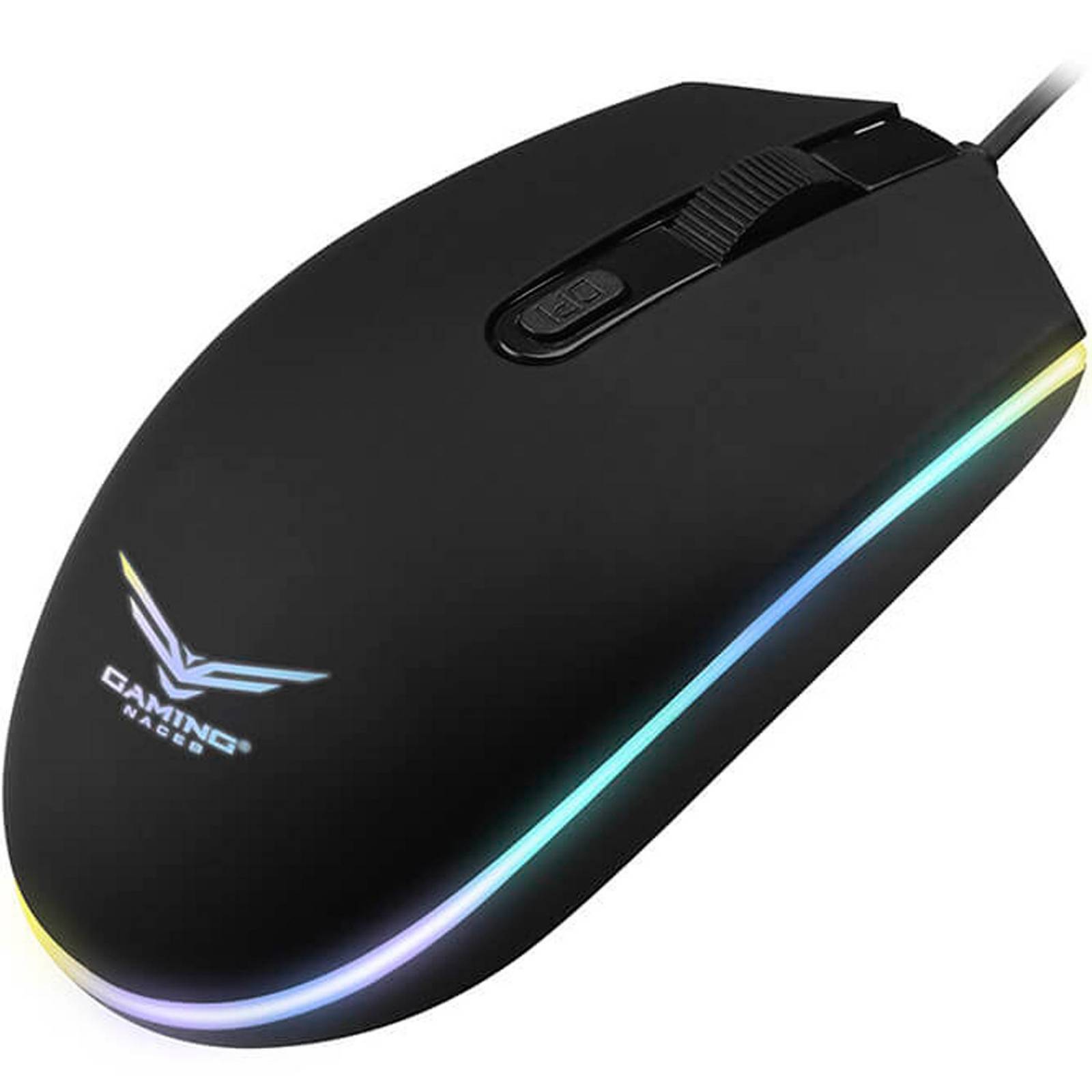 Mouse Gamer NACEB CROSSFIRE USB 1200DPI RGB Negro NA-0936