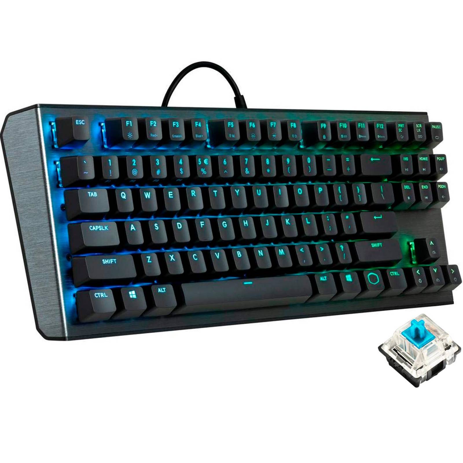 Teclado Gamer COOLER MASTER CK530 Mecanico RGB Switch Azul CK-530-GKGL1-US