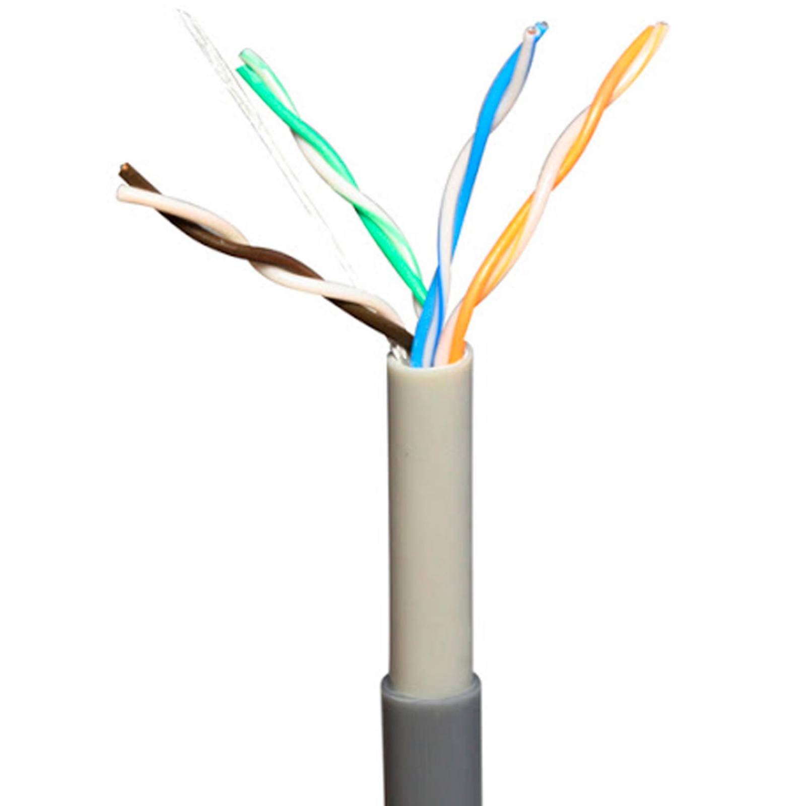 Bobina de Cable UTP XCASE C10018DOFO CAT5e 8 Hilos 100M Gris