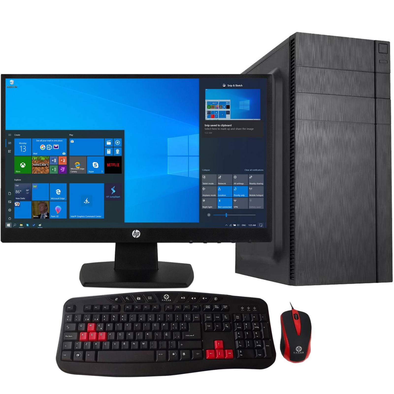 Computadora de Escritorio Radeon AMD PRO A4 8Gb 500Gb Monitor Led