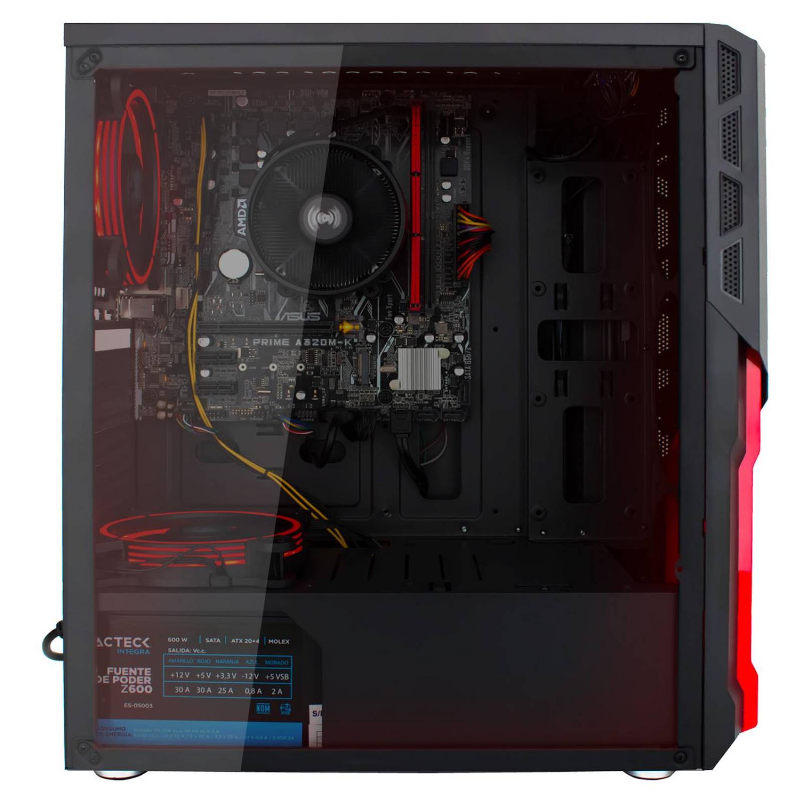 Pc Gamer Xtreme Amd Radeon Vega 8 Ryzen 3 8Gb 1Tb Monitor RGB