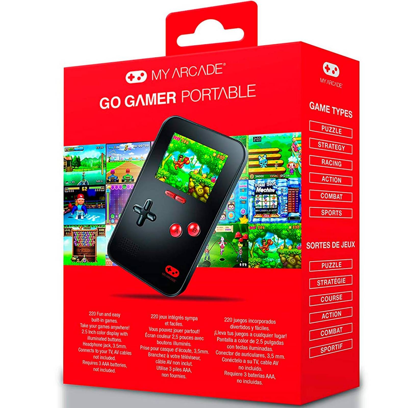Consola Portatil MY ARCADE Go Gamer 16-BIT 220 Juegos