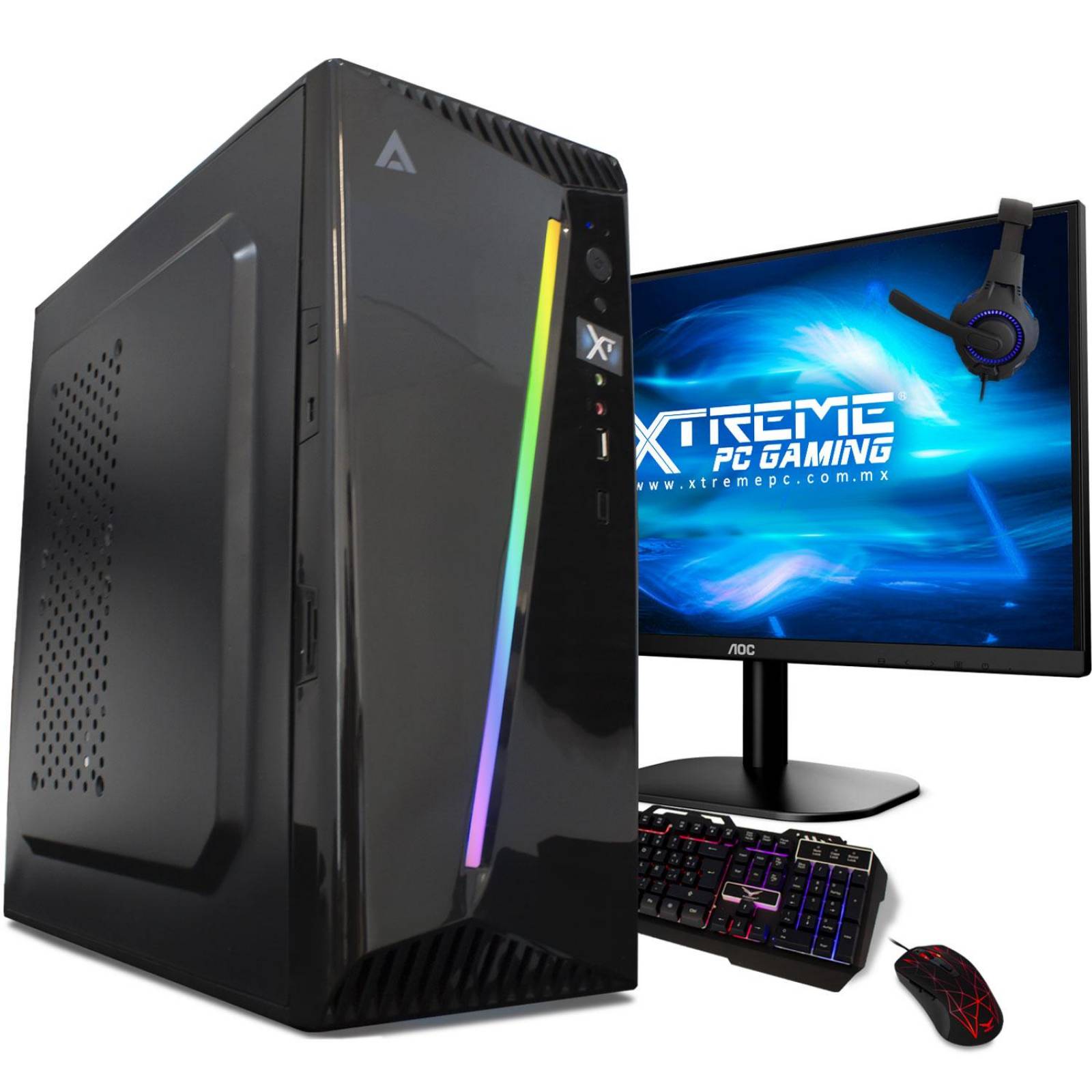 Xtreme PC Gamer AMD Radeon R4 Quad Core 8GB 1TB Monitor 21.5 Wifi
