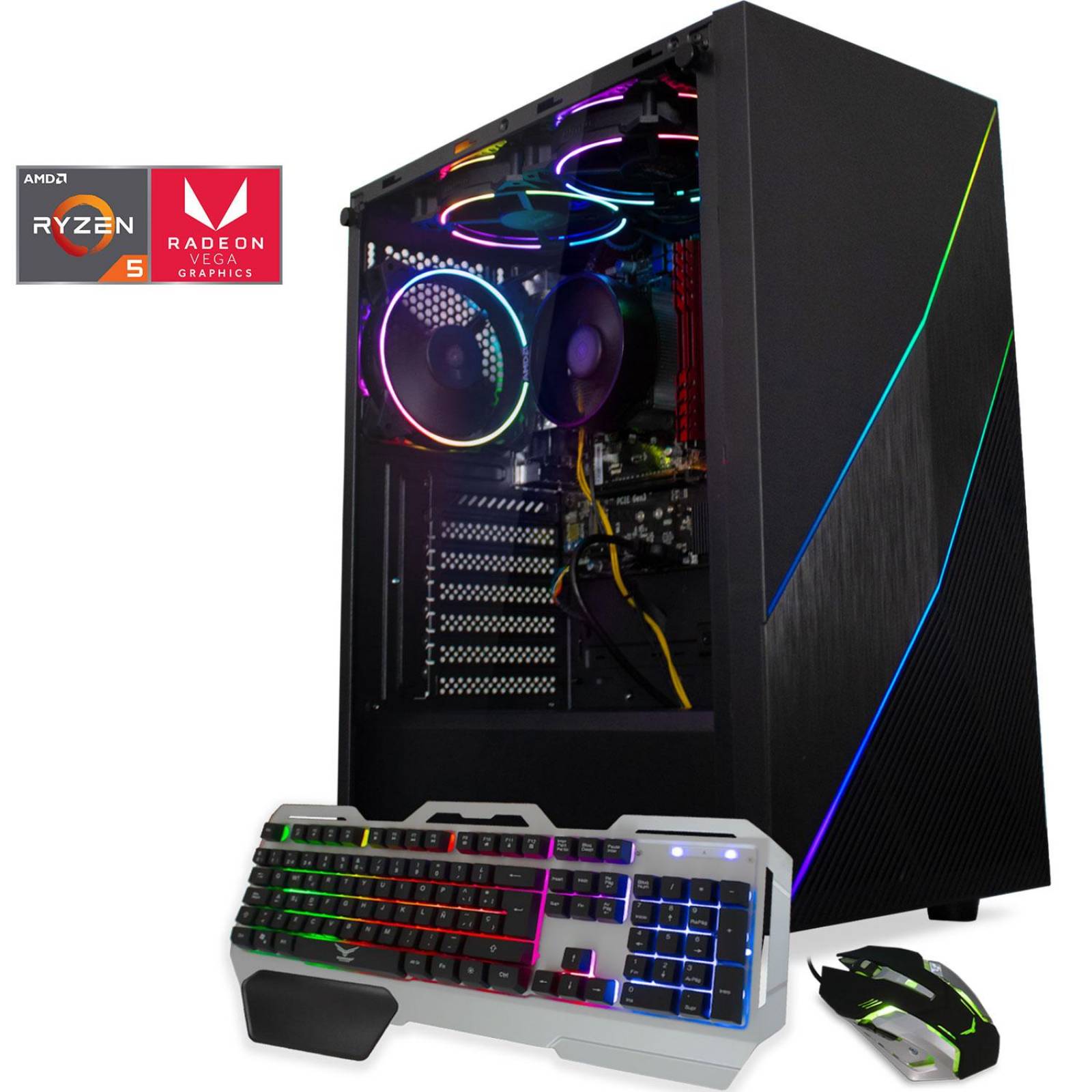 Xtreme PC Gamer AMD Radeon Vega 11 Ryzen 5 16GB SSD 2TB WIFI RGB