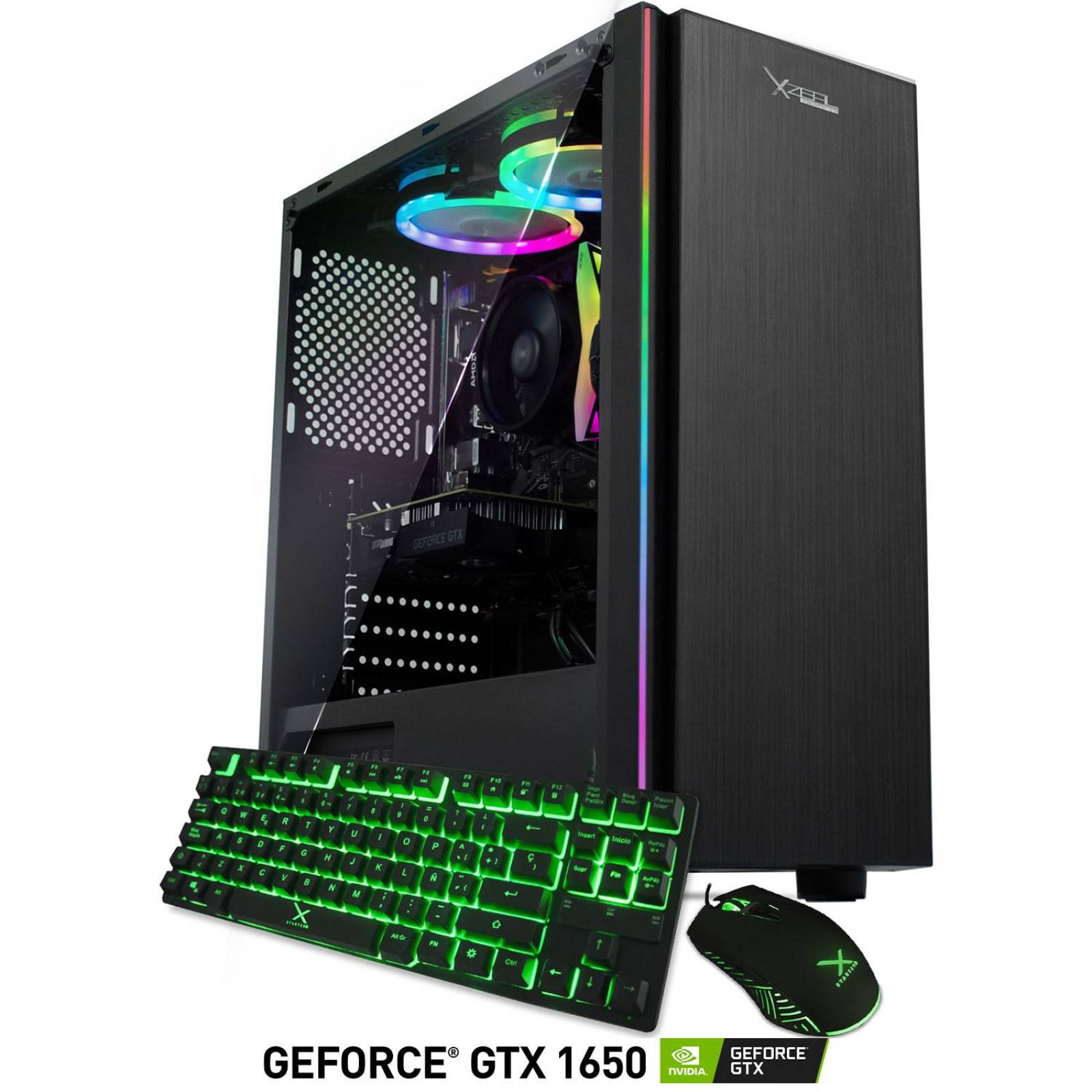 Xtreme PC Gamer Geforce GTX 1650 Ryzen 3 3100 16GB SSD 480GB RGB
