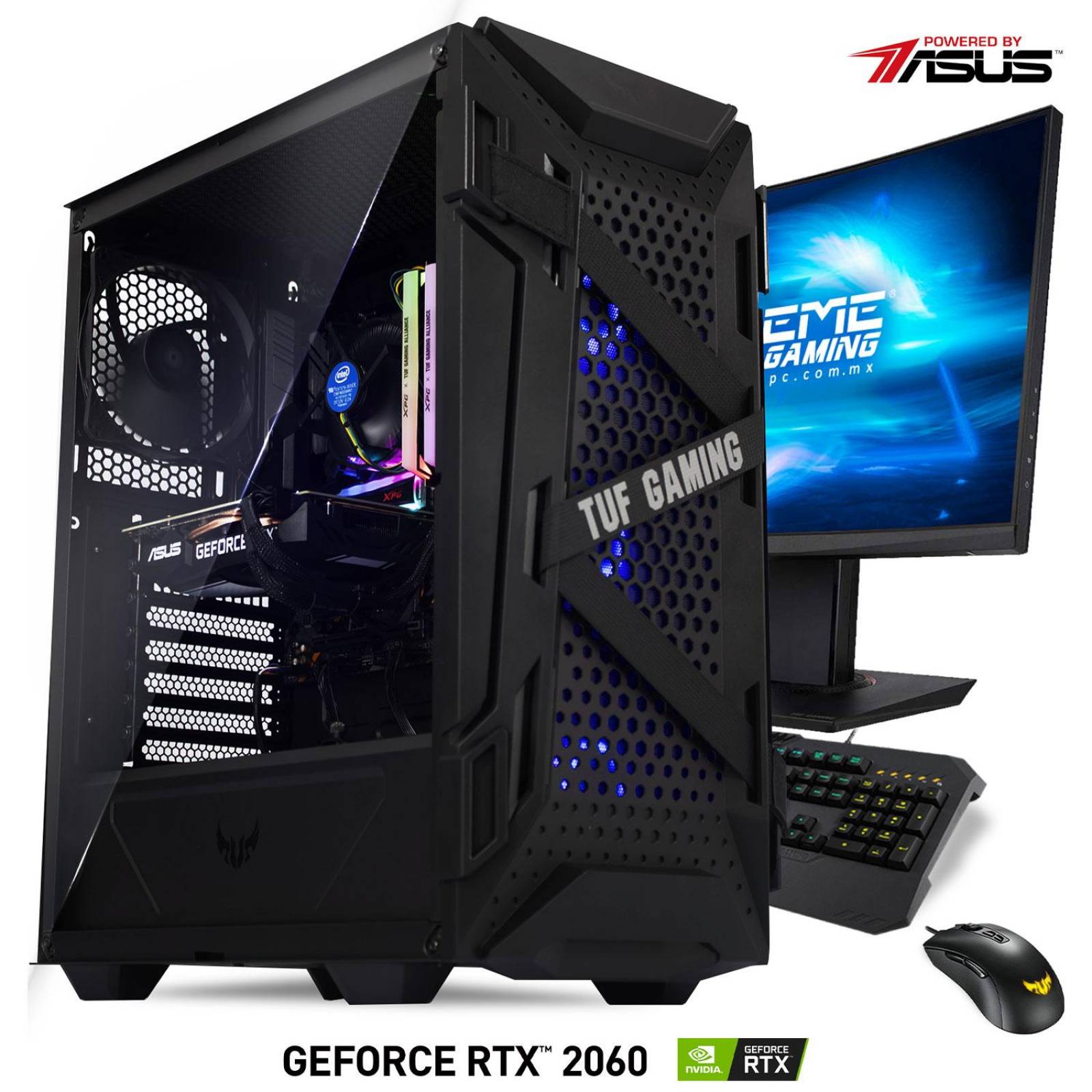 Xtreme PC Gamer TUF Geforce RTX 2060 Core I7 16GB SSD Monitor 144HZ