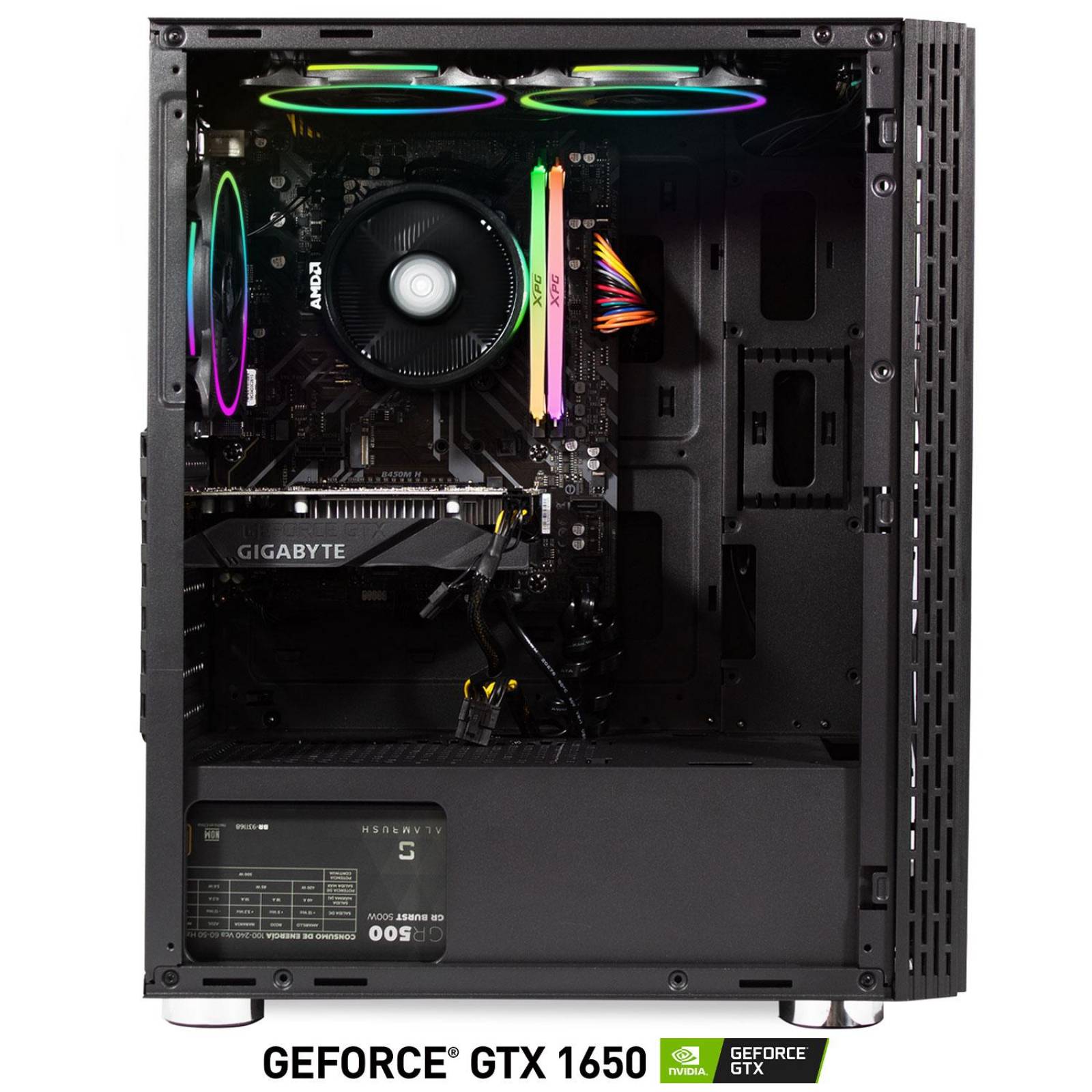 Xtreme PC Gamer GeForce GTX 1650 Ryzen 5 16Gb SSD 240Gb 1Tb Monitor 14