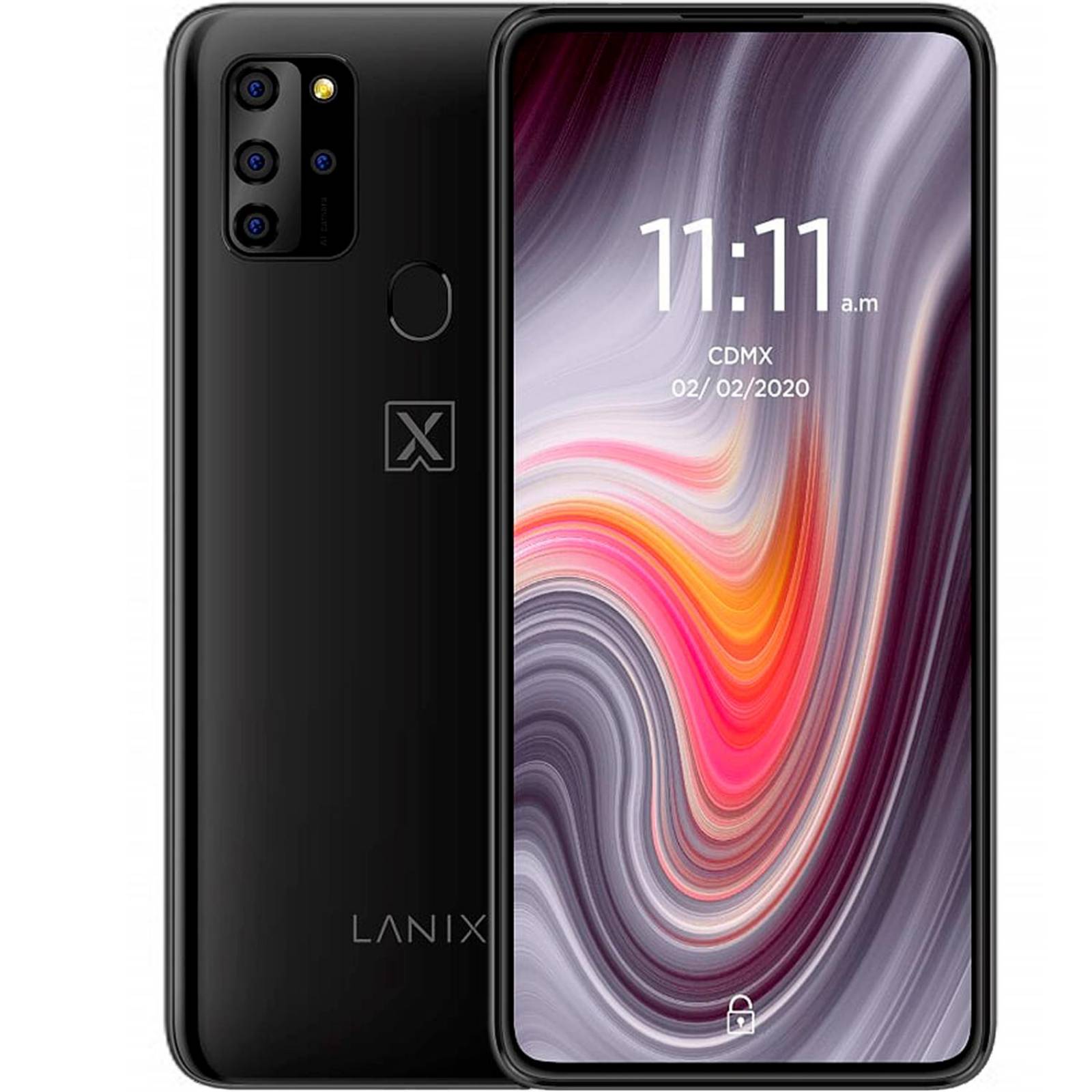 Celular LANIX Alpha 5T 4GB 64GB Octa Core 4 Camara 16MP Android 10 Negro