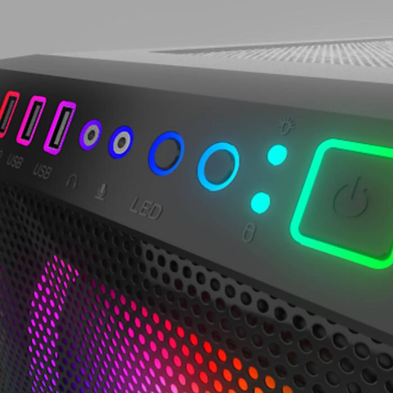 Gabinete Gamer GAMDIAS APOLLO M1 ELITE RGB Cristal Templado