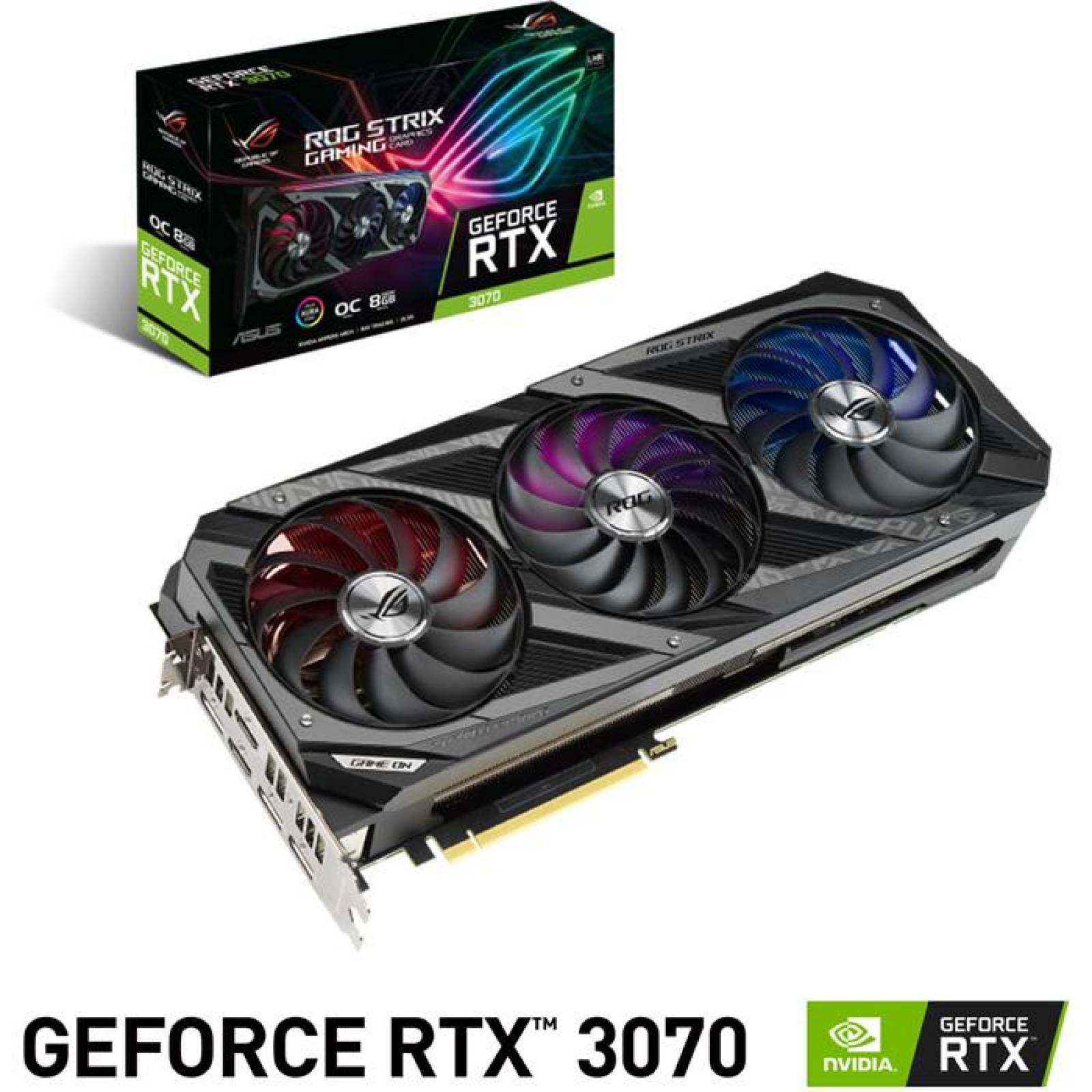 Tarjeta de Video ASUS ROG Strix GeForce RTX 3070 OC V2 8GB GDDR6 LHR ...