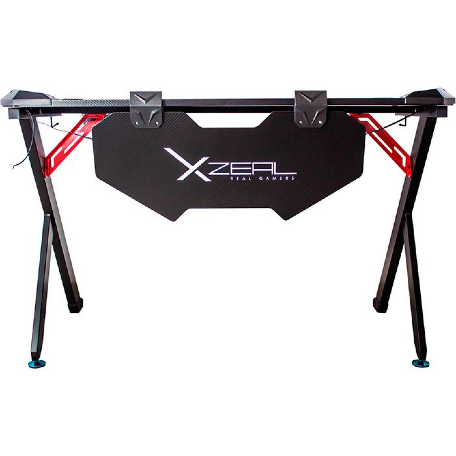 Escritorio Gamer XZEAL XZDESG1B RBG HUB USB Ergonomico
