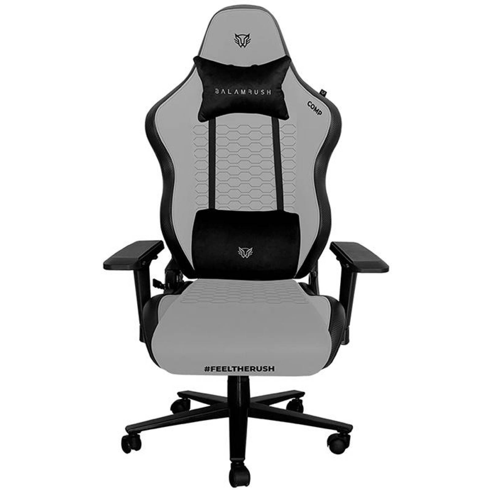 Silla Gamer BALAM RUSH THUNDER COMP Ergonomica Reclinable GRAY EDITION ...