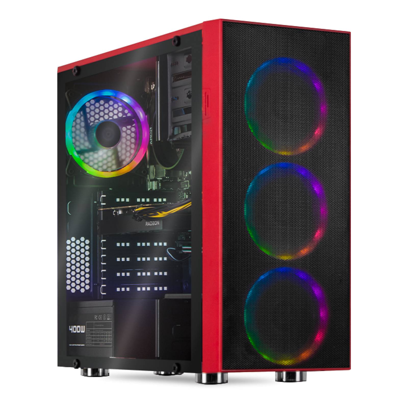 Xtreme PC Gamer AMD Radeon RX 6500 XT Ryzen 3 4100 16GB SSD 500GB WIFI Red
