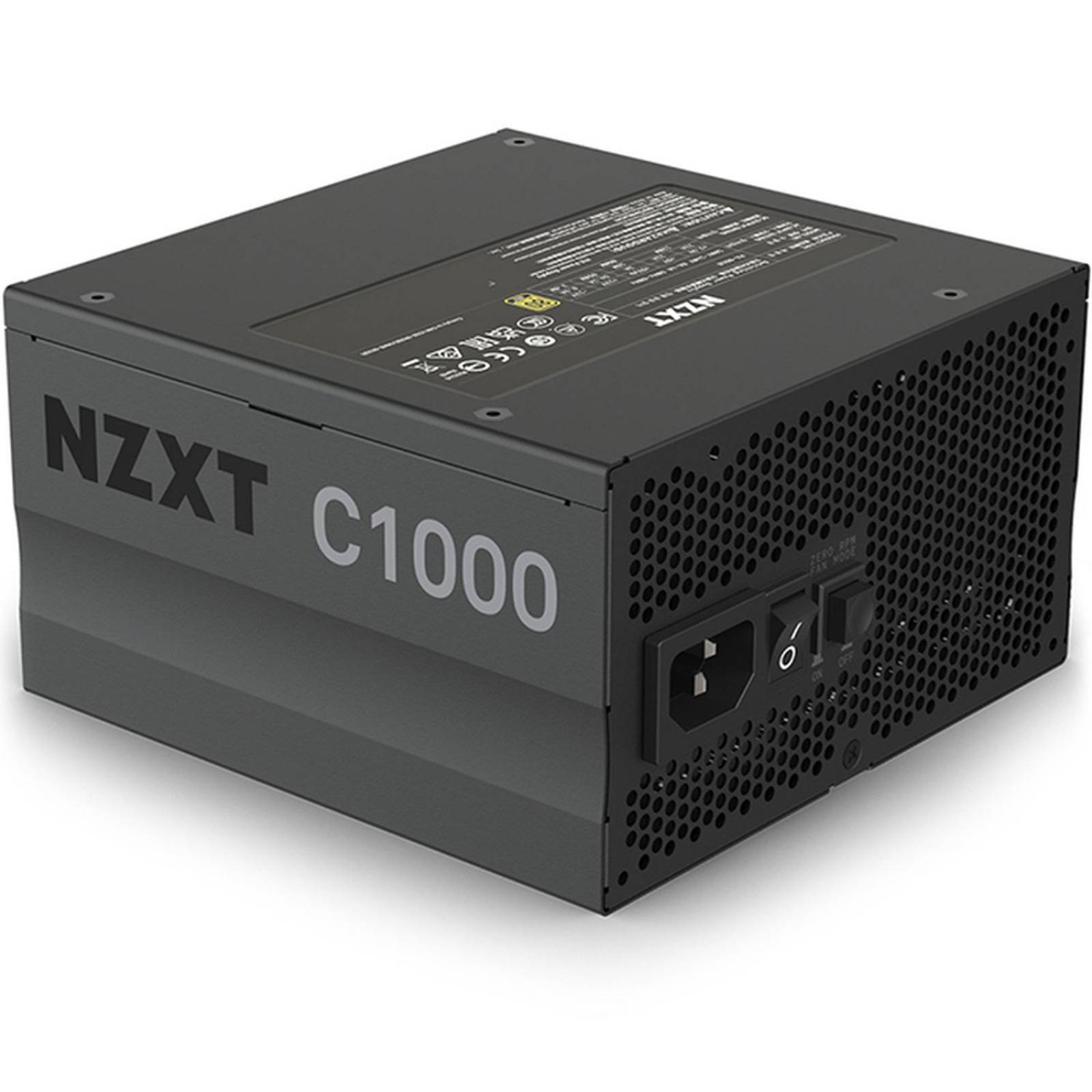 Fuente de Poder PC 1000W Gamer NZXT C1000 80 Plus Gold Modular PA-0G1BB
