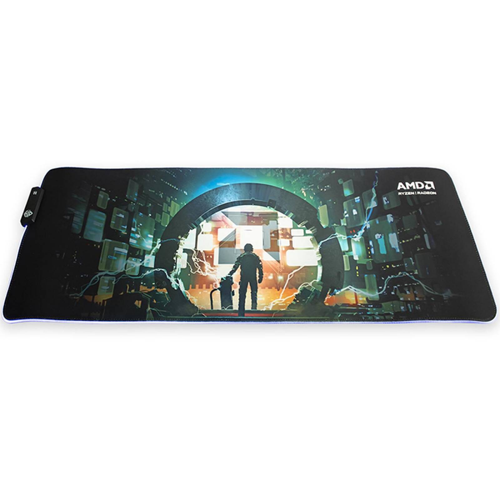 Mousepad Gaming AMD ROYAL RTMP200 RGB XL Negro