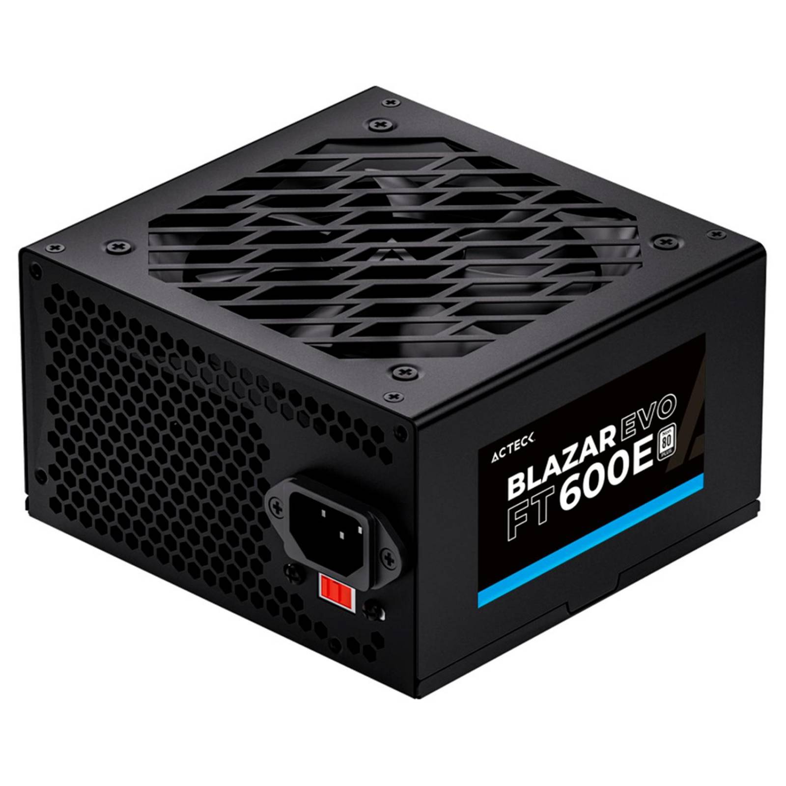 Fuente de Poder PC 600W Gamer ACTECK BLAZAR EVO FT600E Negro ES-05003E
