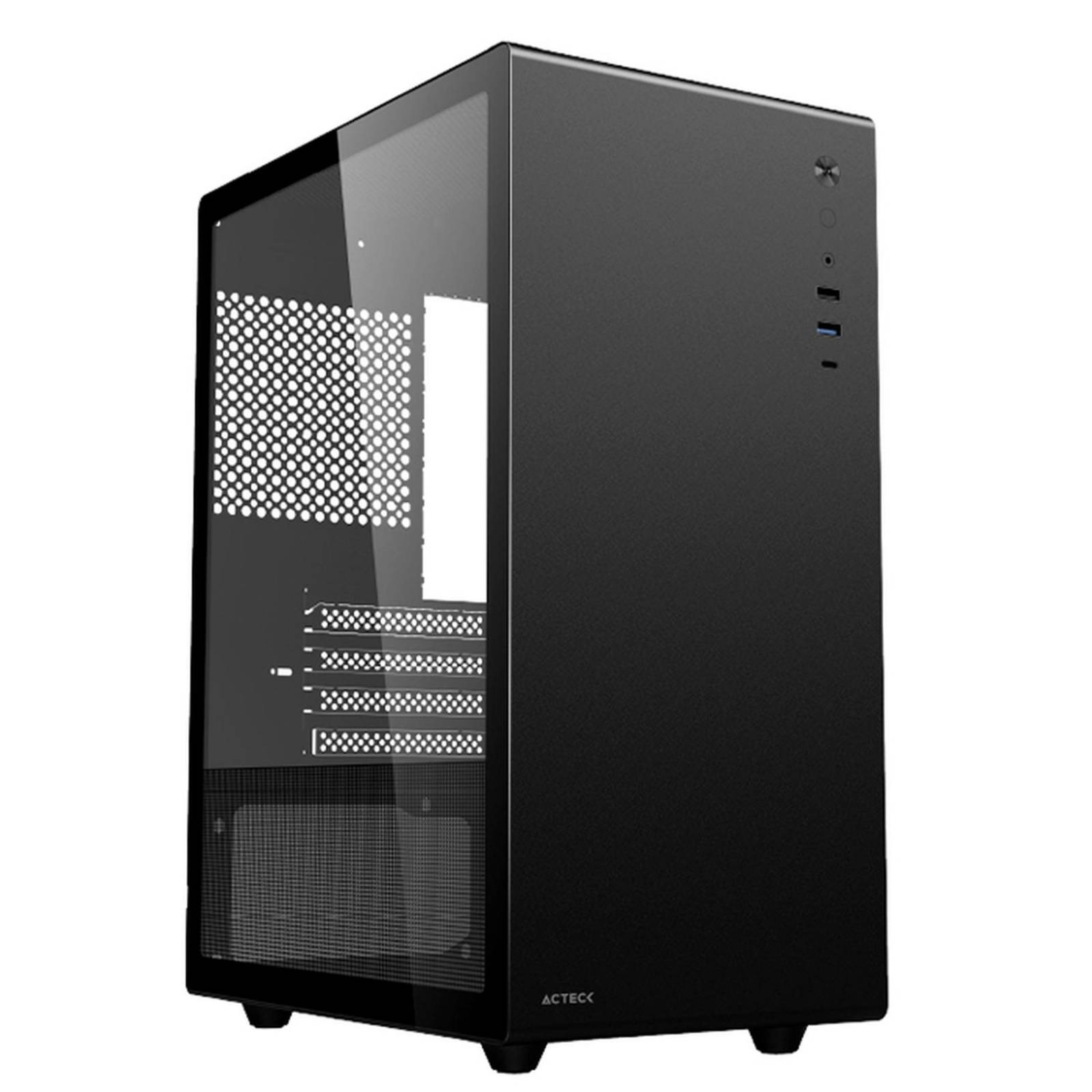Gabinete ACTECK NEUSS PRO GI717 Micro ATX Mini Torre Cristal Templado ...