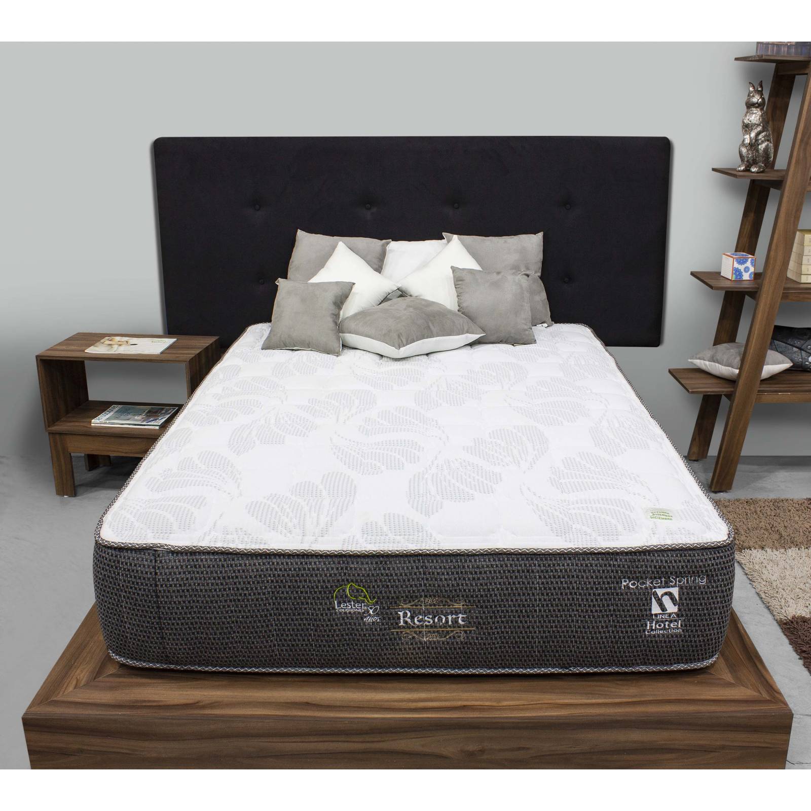 Colchón Matrimonial Resort Lester 736 Resortes