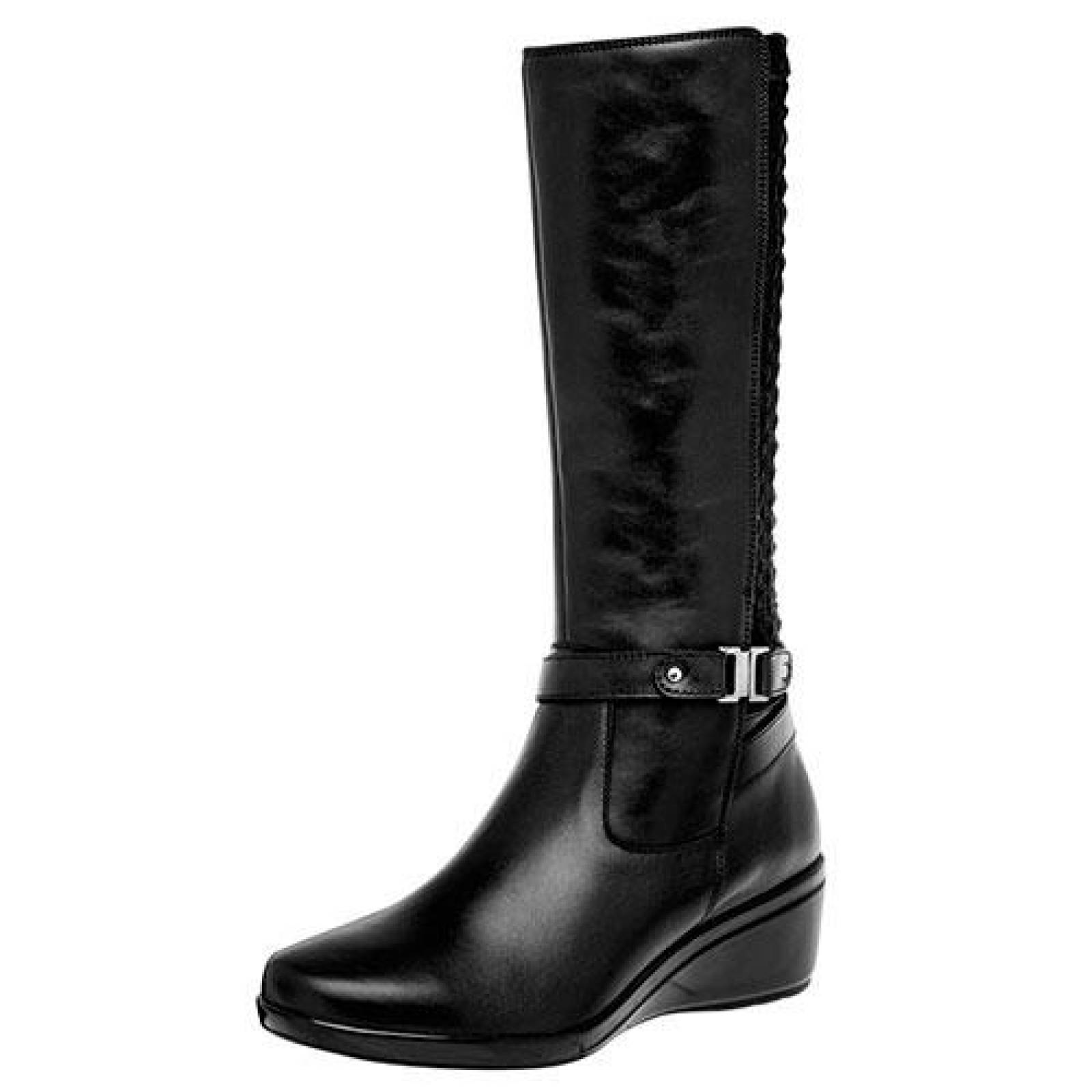 Botas altas Exterior Piel Negro de Flexi