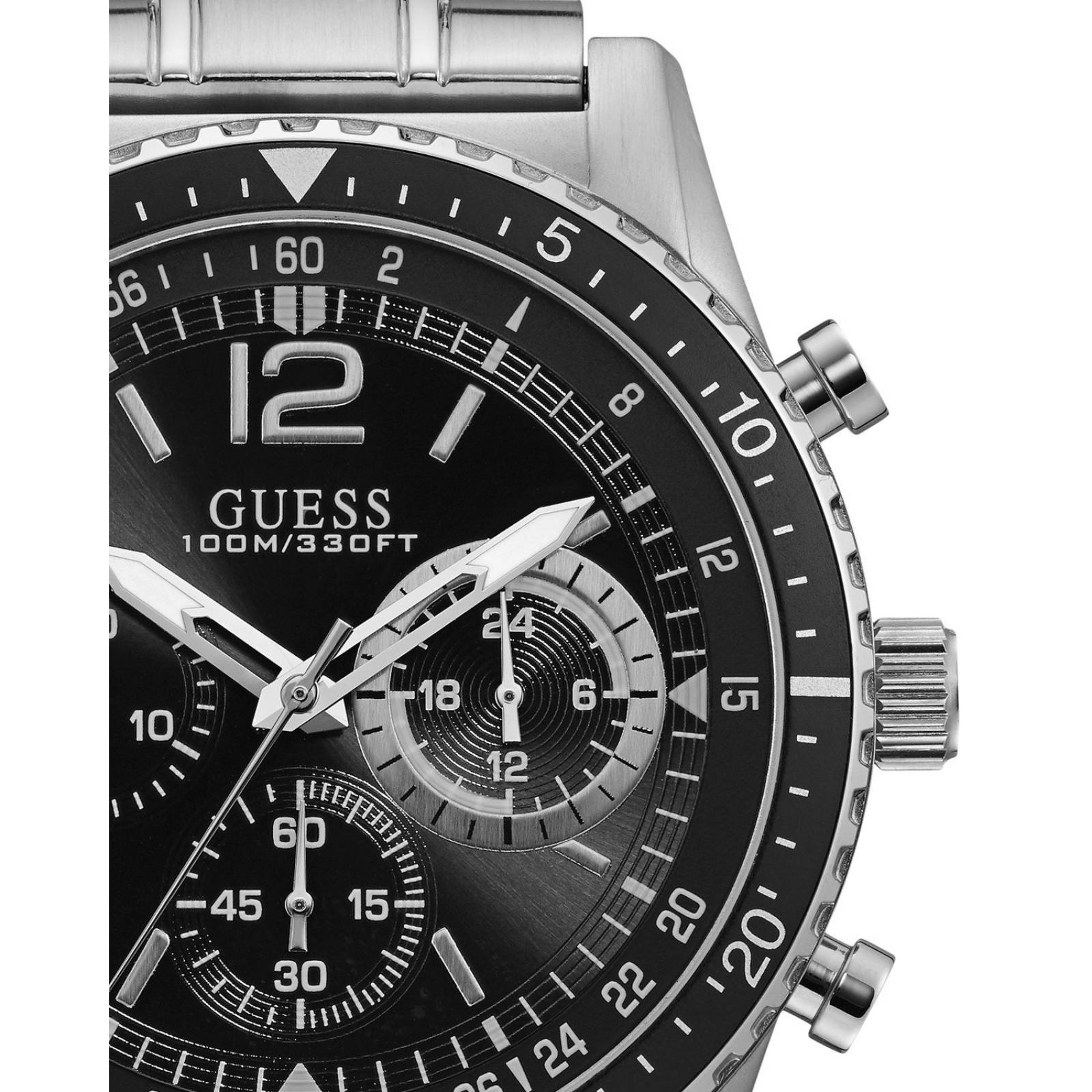 RELOJ GUESS LAUNCH CABALLERO PLATA