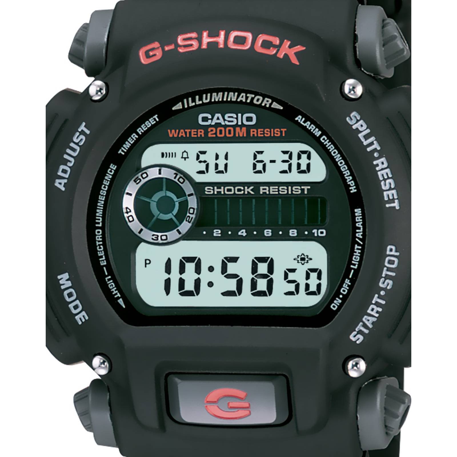 RELOJ CASIO G-SHOCK RESIS A LOS GOLPES, 200M RESISTENTE AL AGUA Y CRO