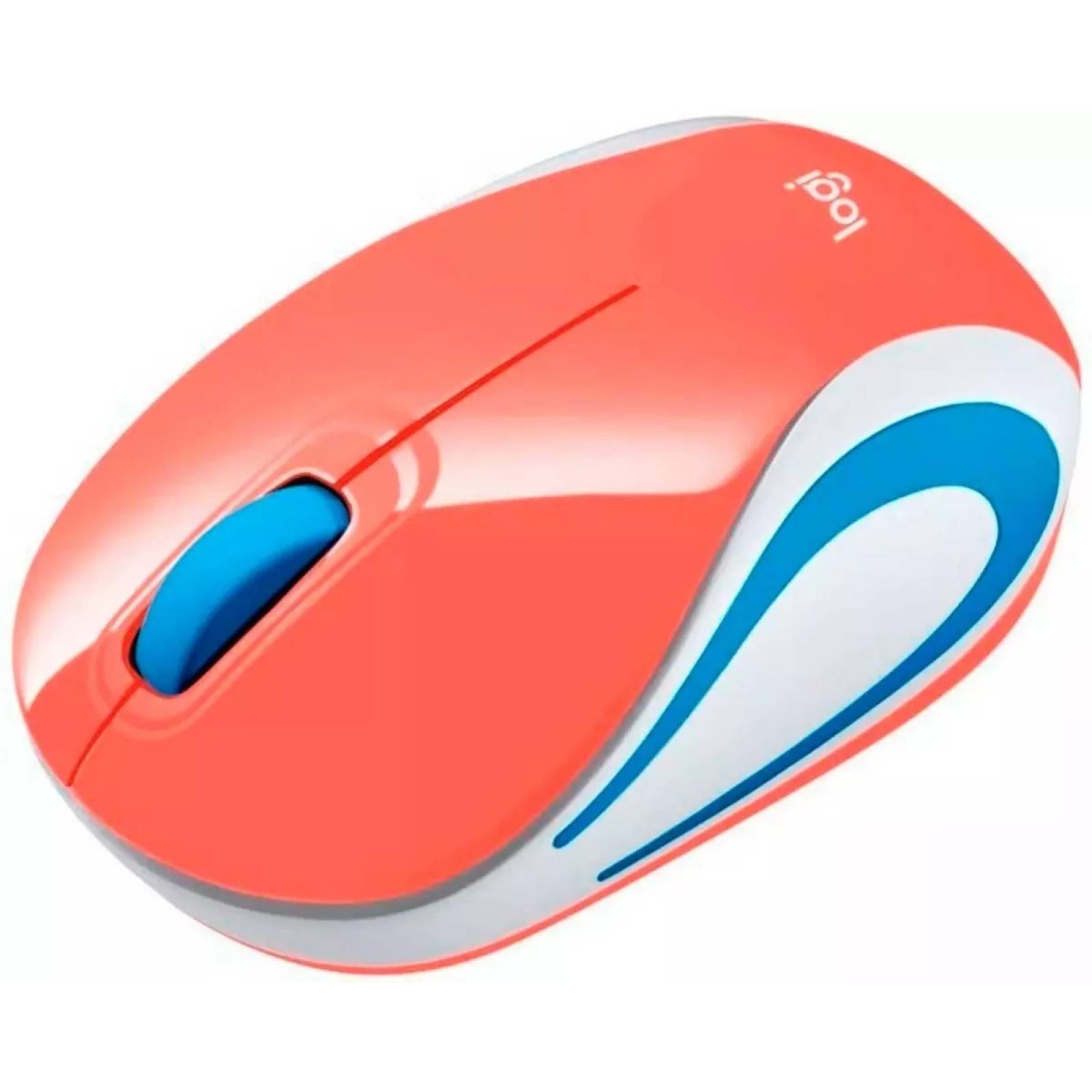 MOUSE LOGITECH M187 MINI INALAMBRICO CORAL (910-005362)