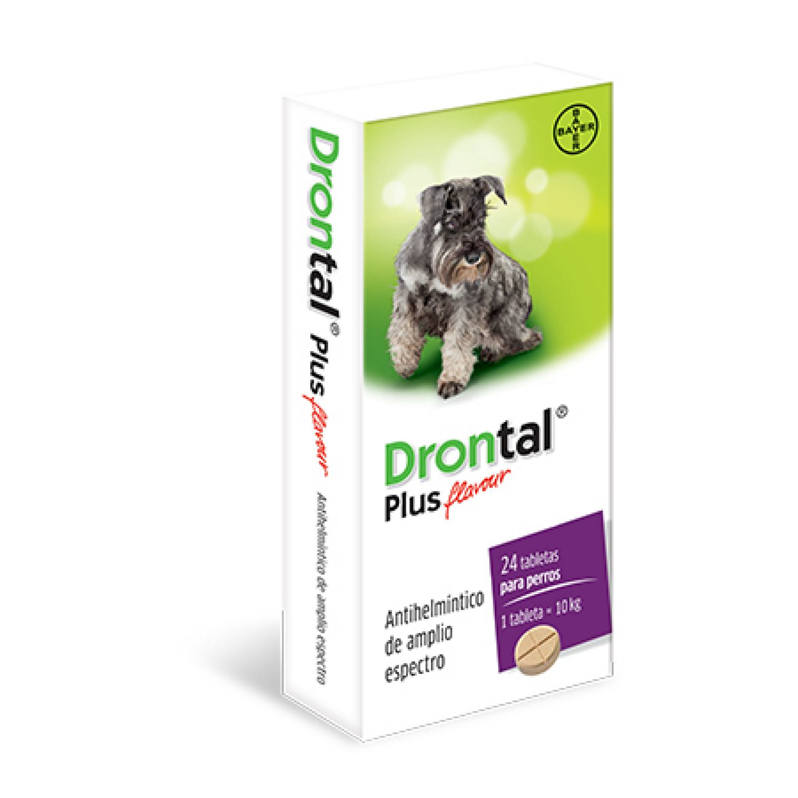 DRONTAL PLUS FLAVOUR Desparasitante Para Perro 24 tabletas