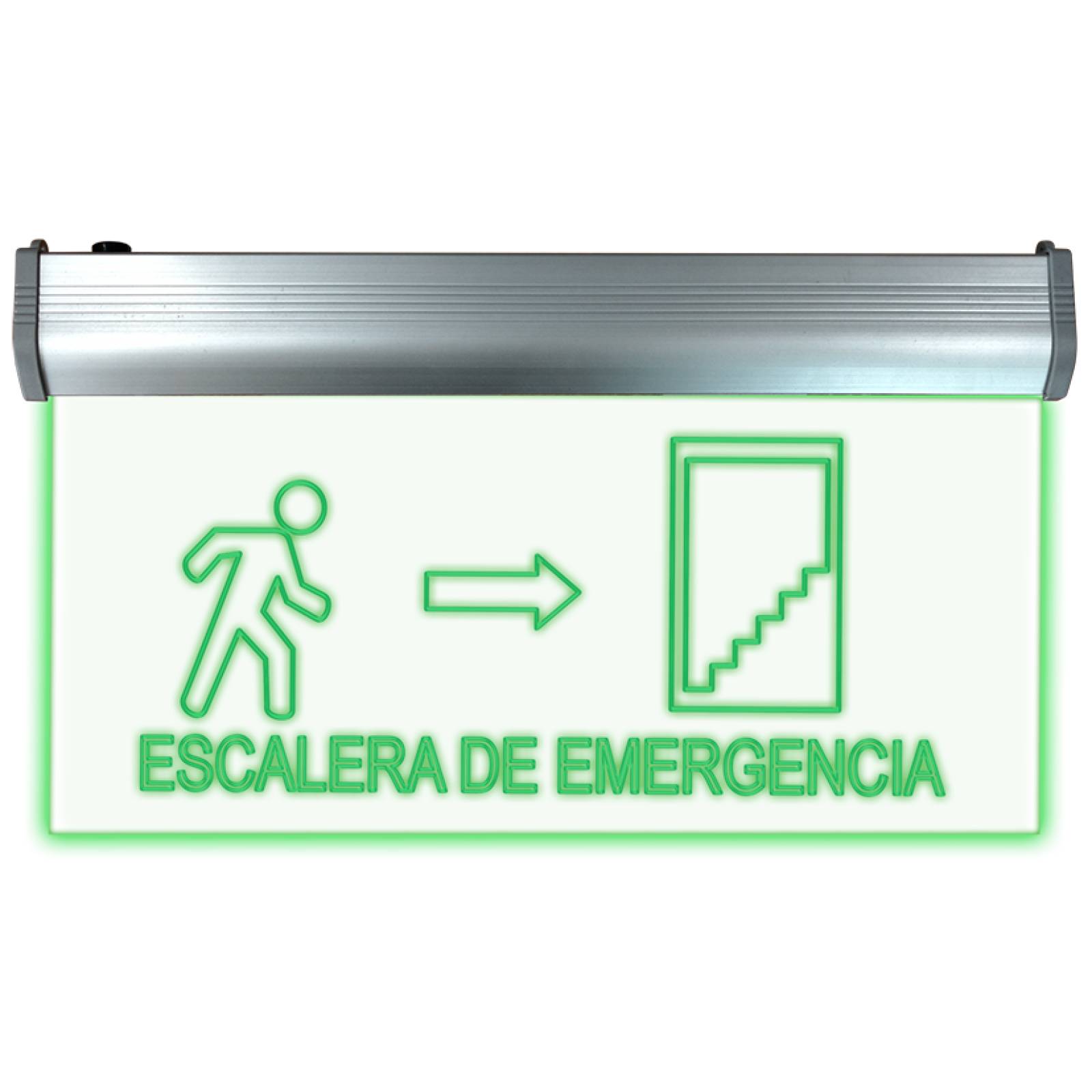Letrero Señalamiento ESCALERA DE EMERGENCIA Techno Shine