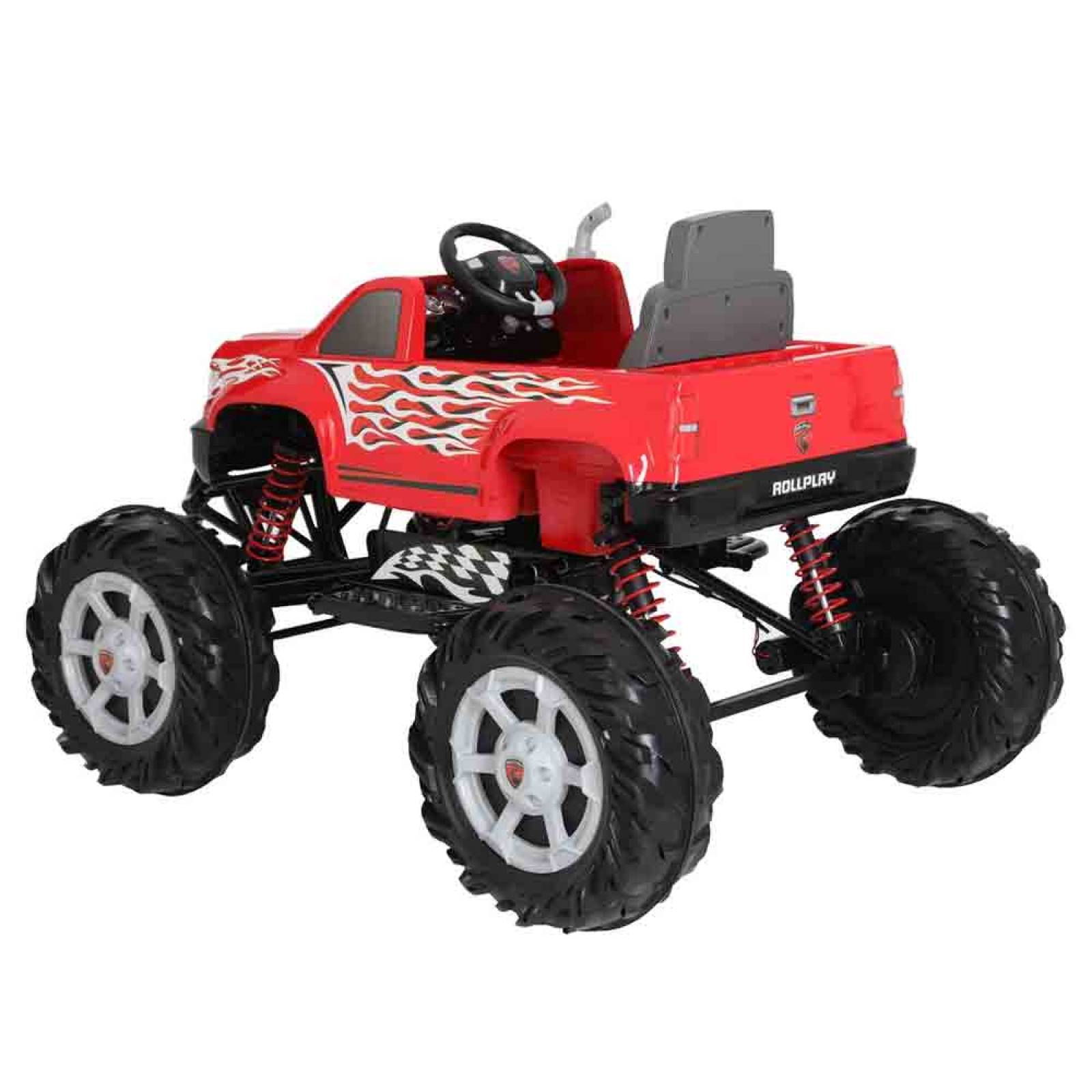Camioneta Electrica Monster Truck Niño Juguete 20V Rojo Prinsel