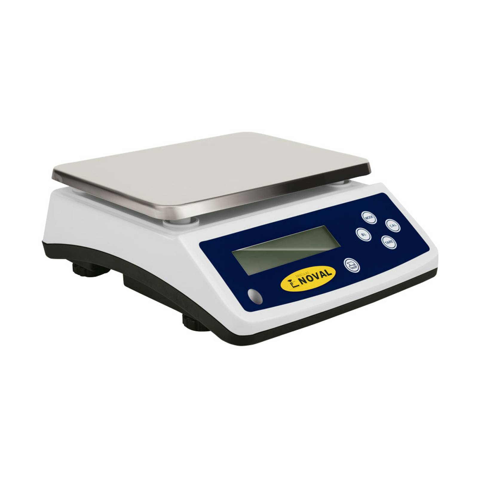 Báscula de Precisión NBEX 30 kg blanca División 30 kg Noval