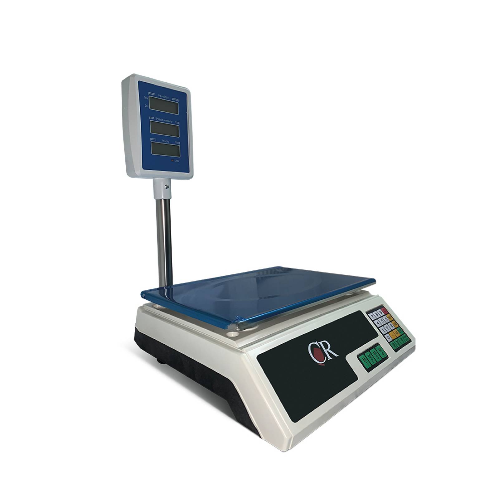 Bascula Comercial CR40T Blanca Capacidad 40 kg Noval