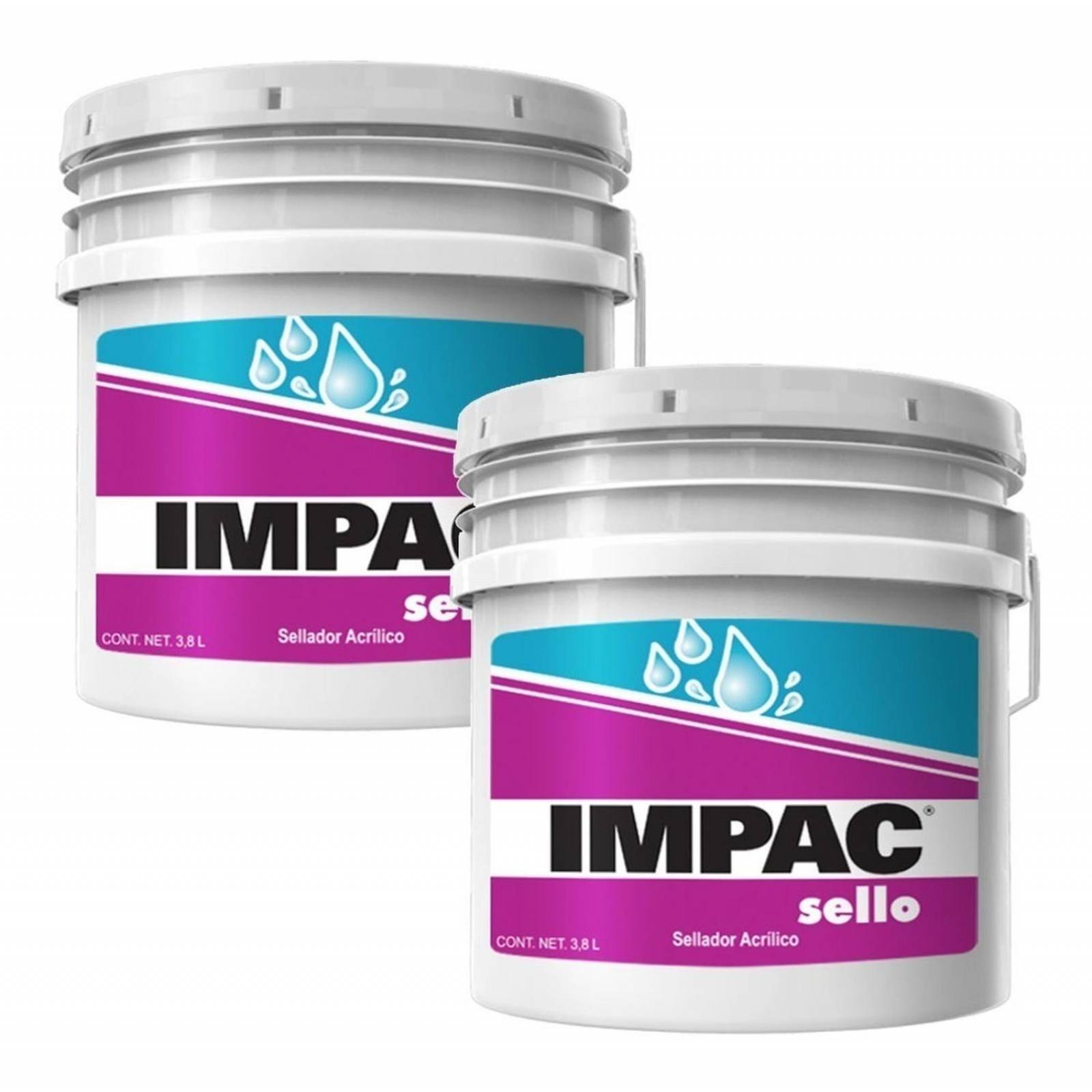 IMPAC Sello Sellador Acrílico 3.8 Lts / 2 Pack