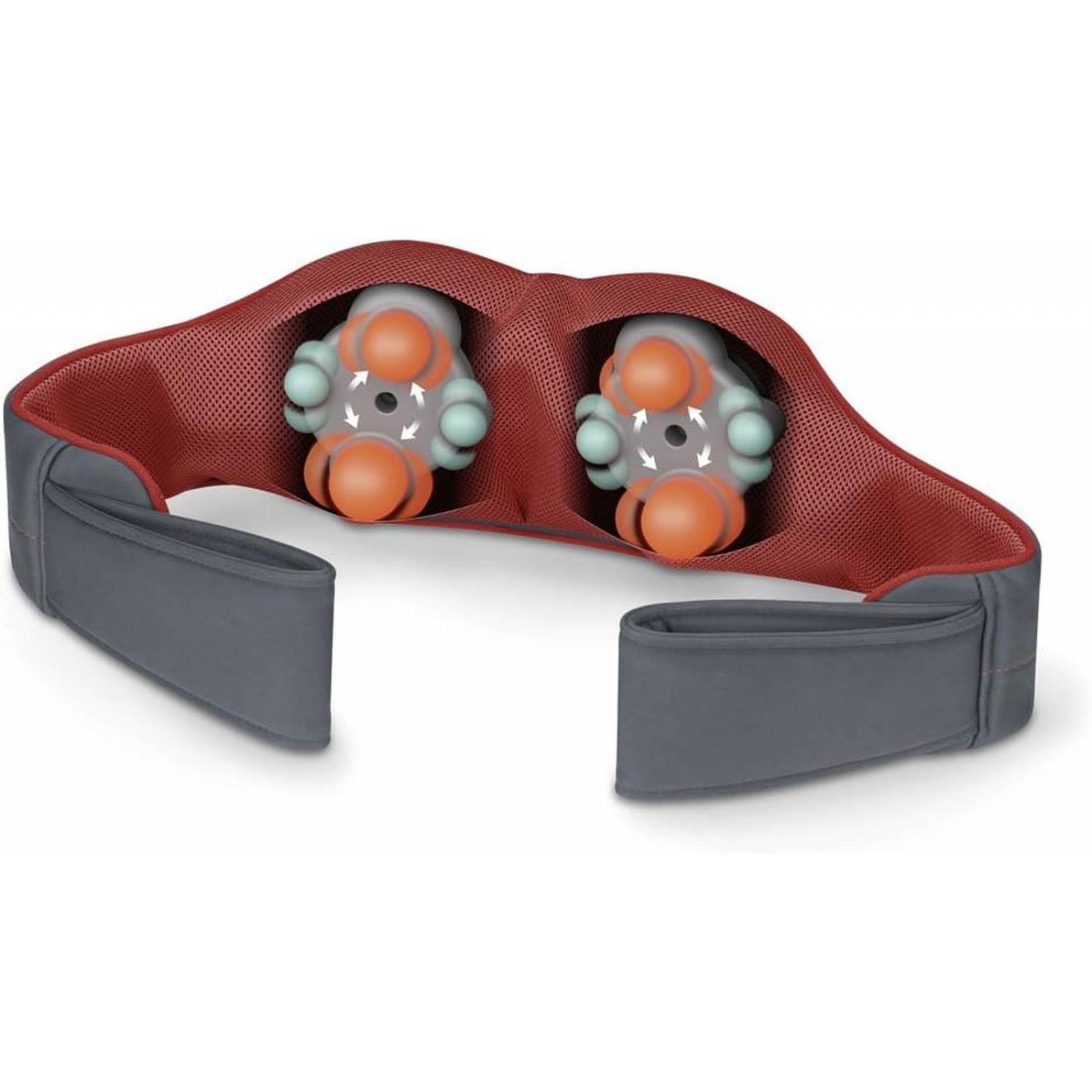 Beurer MG151 - Masajeador múltiple Shiatsu 3D, con función luz y calor, 24 W, 8 cabezales de Masaje,