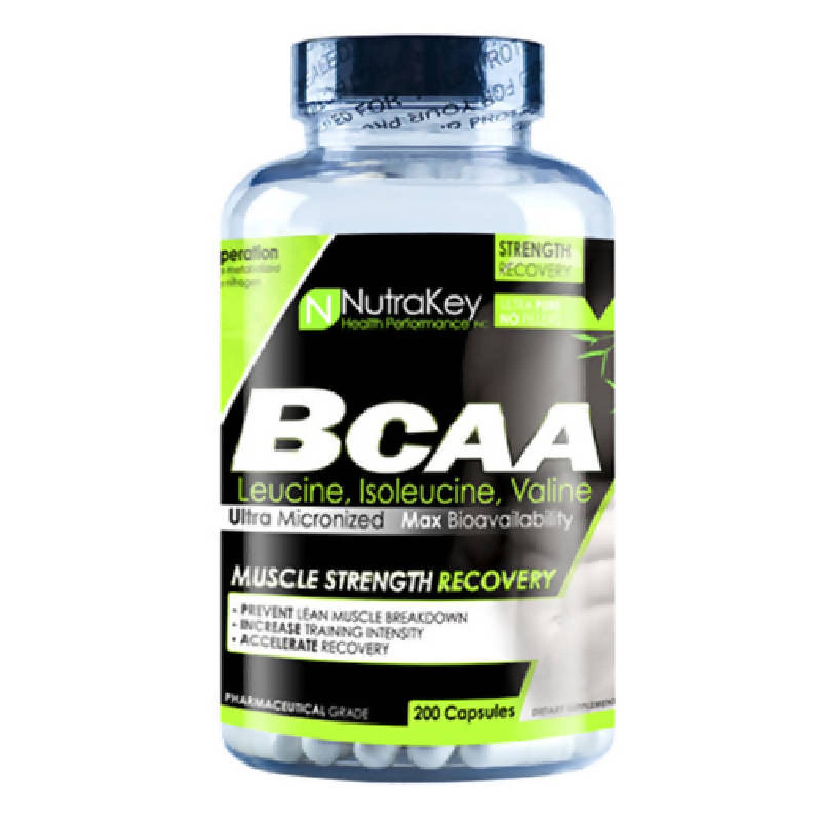 NUTRAKEY BCAA 1500 400 Cápsulas.