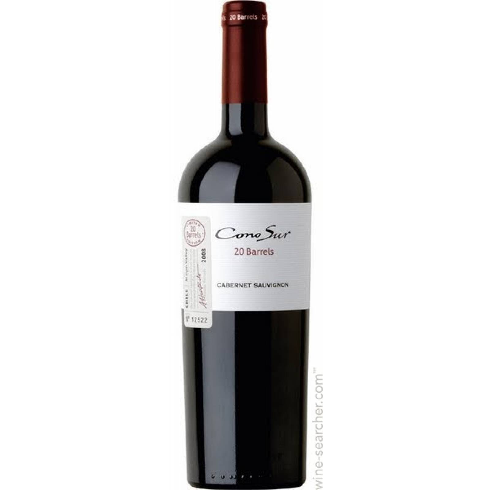 Vino Tinto Cono Sur 20 Barrels Cabernet Sauvignon 750 Ml.