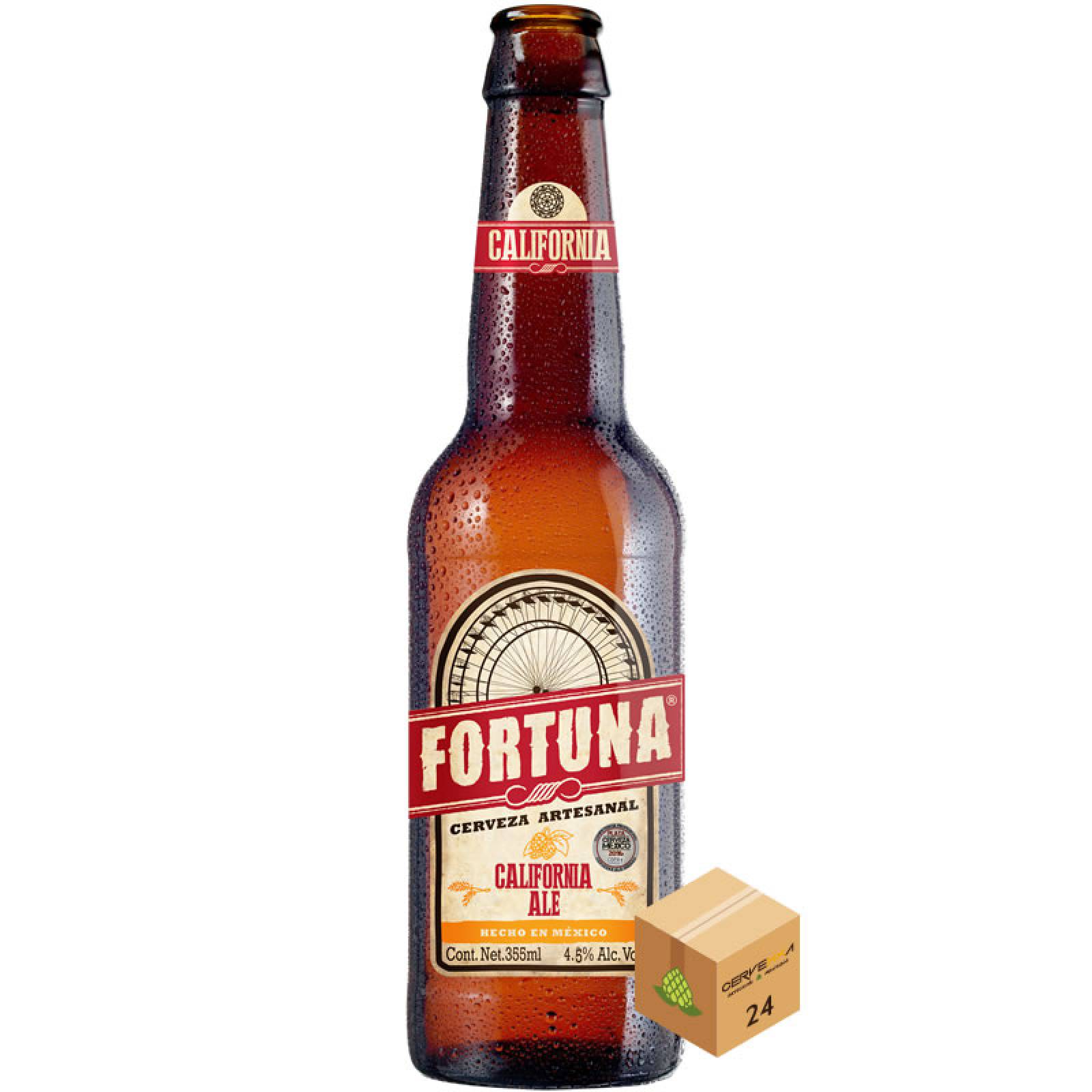 Cerveza Nacional Fortuna California Ale Botella 355 Ml.