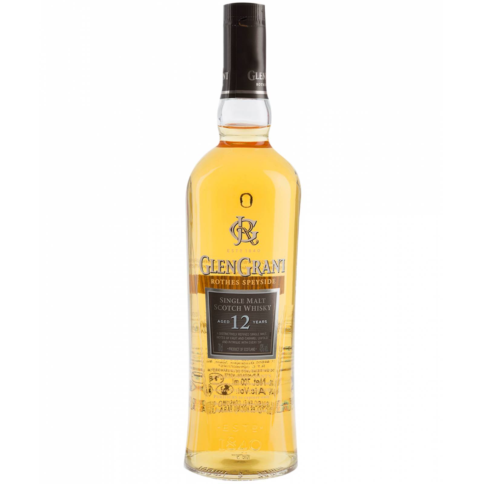 Whisky Glen Grant Single Malt 12 Años 700 ml